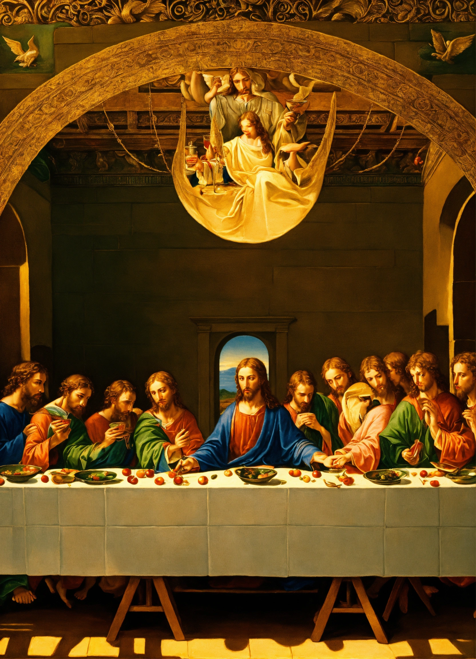Lexica - The last supper, but in a war of angels and demons