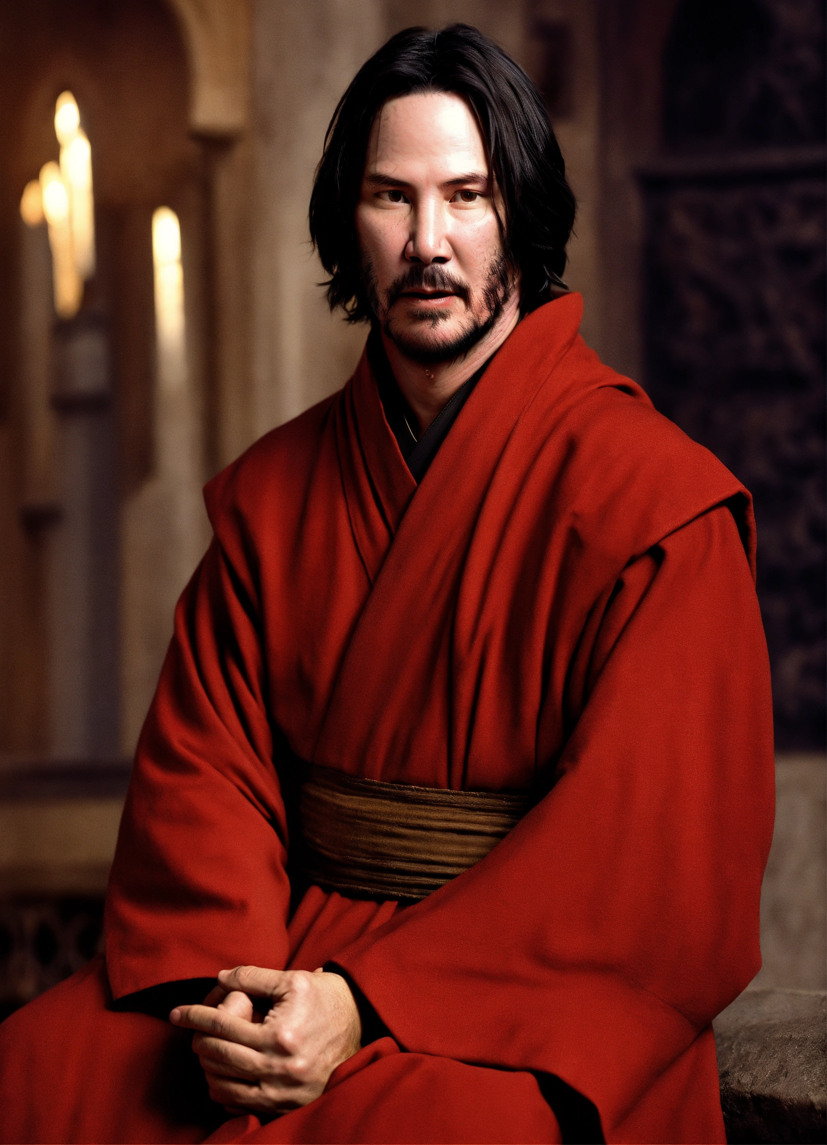 Lexica - Keanu Reeves as a 15th century monk