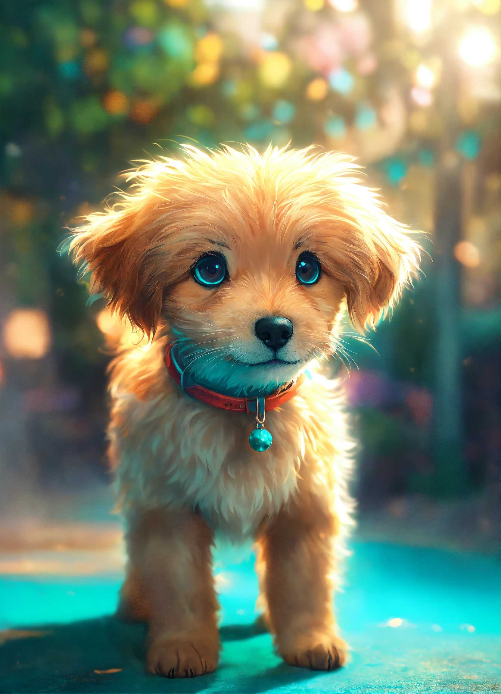 Lexica - Very cute for a cute puppy, digital art, highly detailed, rim ...
