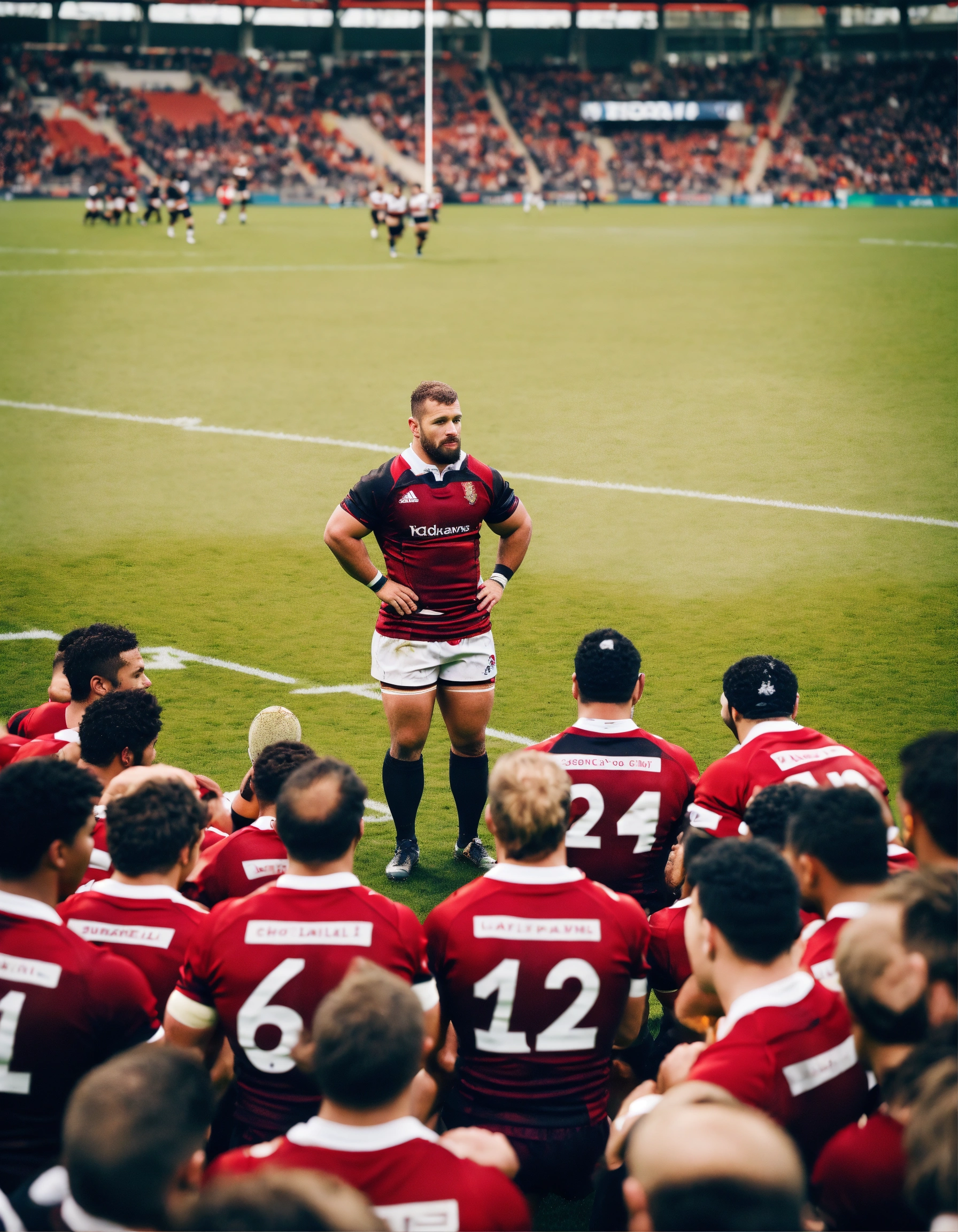 Lexica - Rugby The Captain Leading A photo highlighting the captain of ...