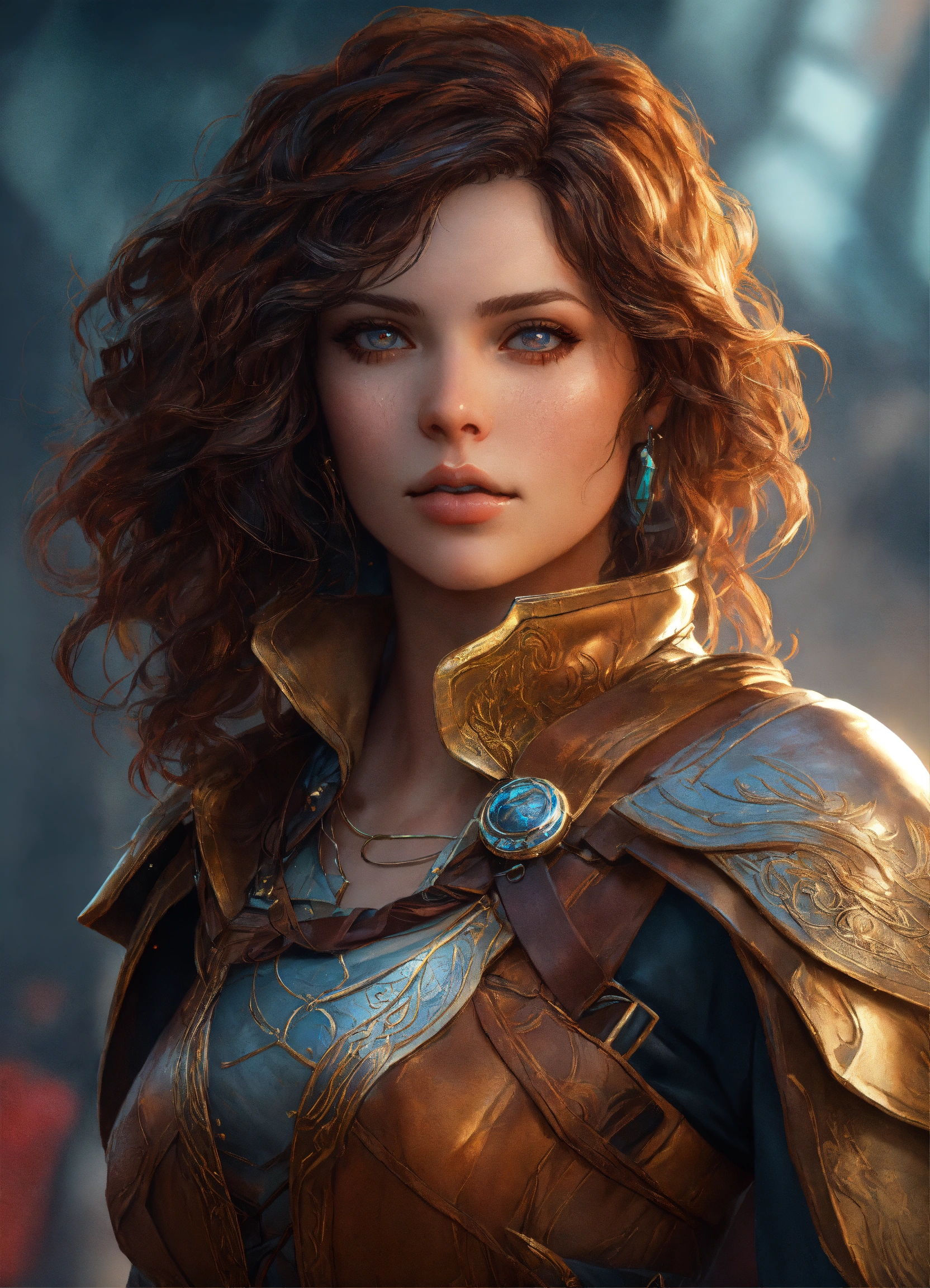 Lexica - "Conor Leslie as fantasy rogue", curly hair, head and ...