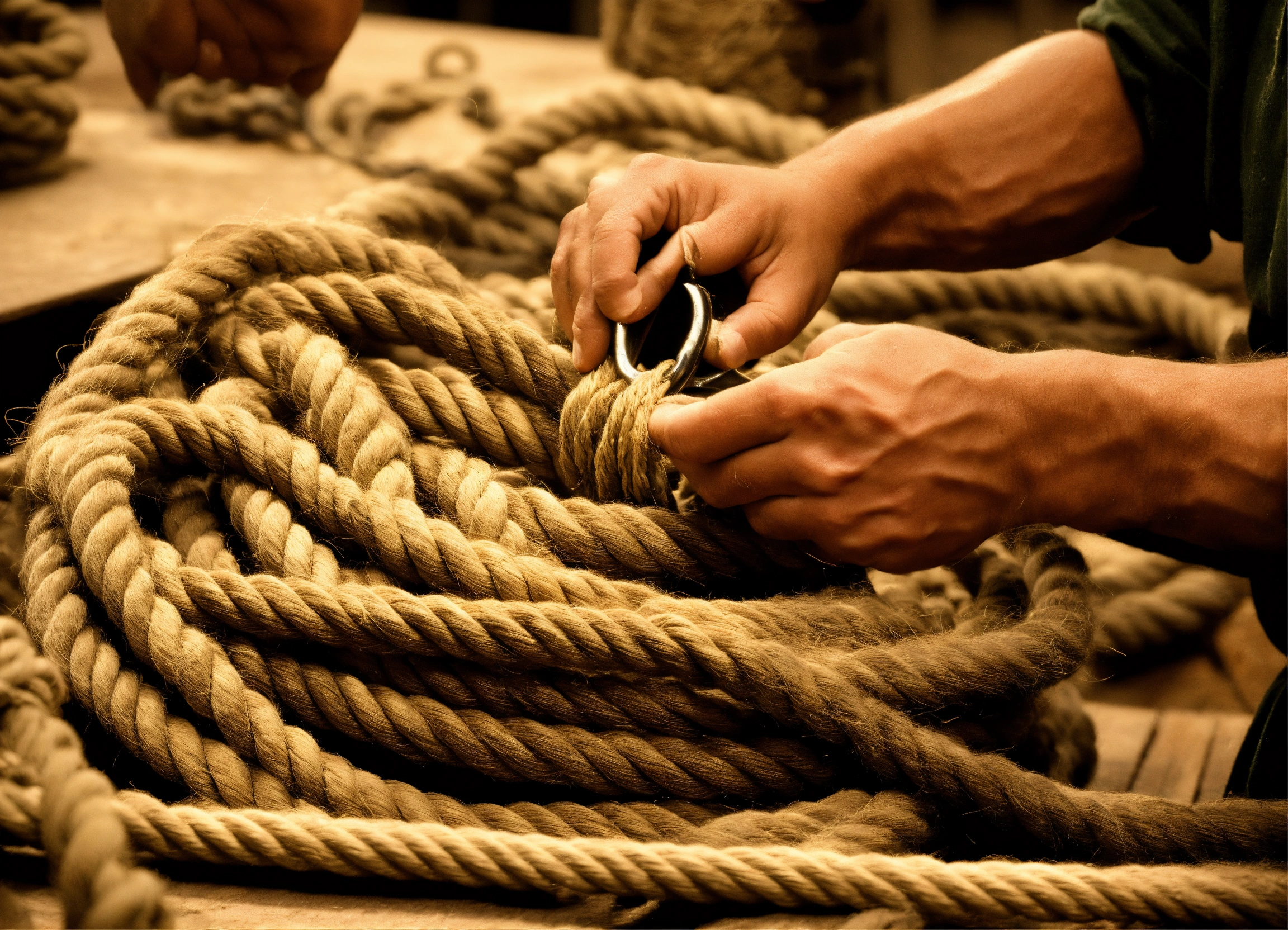Lexica - Manufacturing of a rope by a Scandinavian from the 12th century