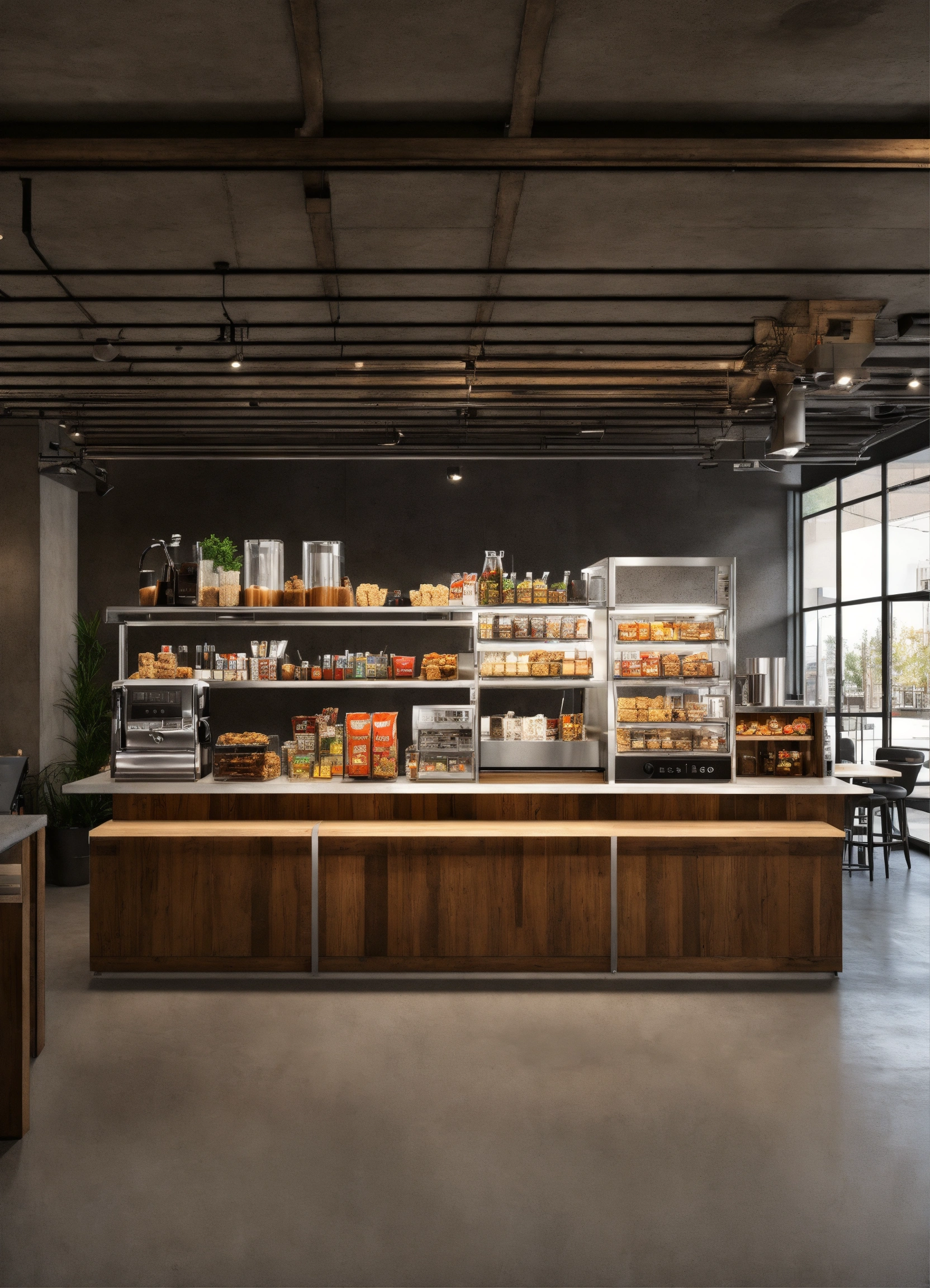 Lexica - A self serve breakroom snack bar with snacks on an easy to reach shelf for employees to ...