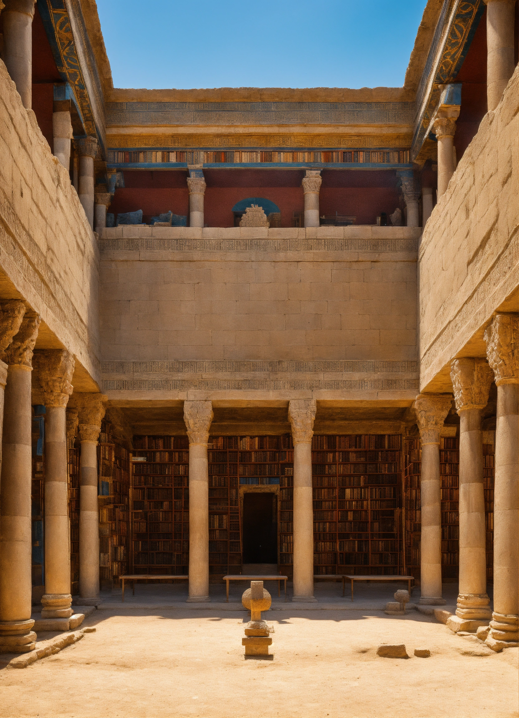 Lexica - The library of ashurbanipal, full view, entire building in view