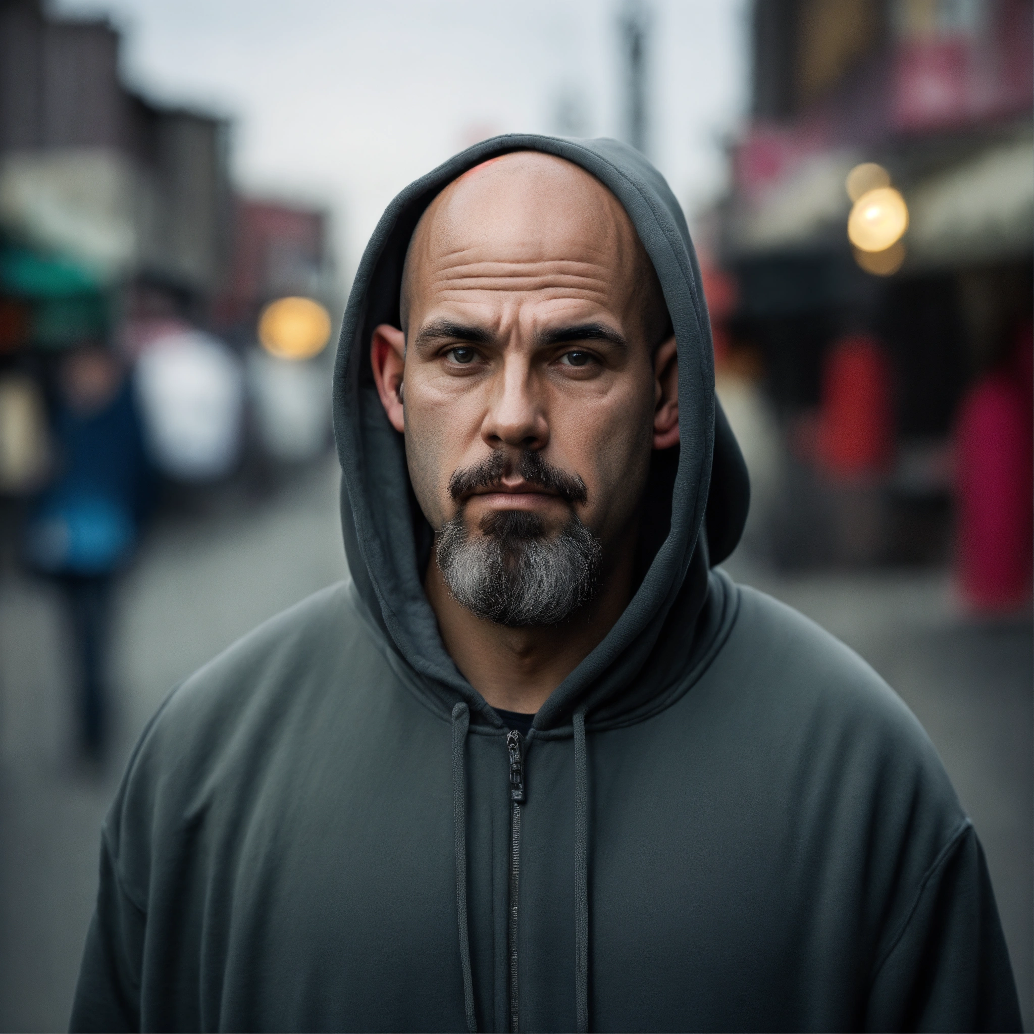 Lexica - A HUGE BALD CREEPY LOOKING MAN WITH A LITTLE GOATEE AND NO ...