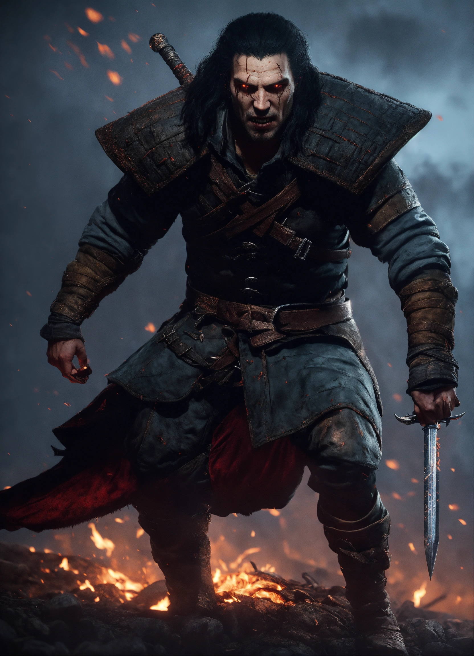 Lexica - Ultra realistic monster, katakan, the witcher series, gruesome ...