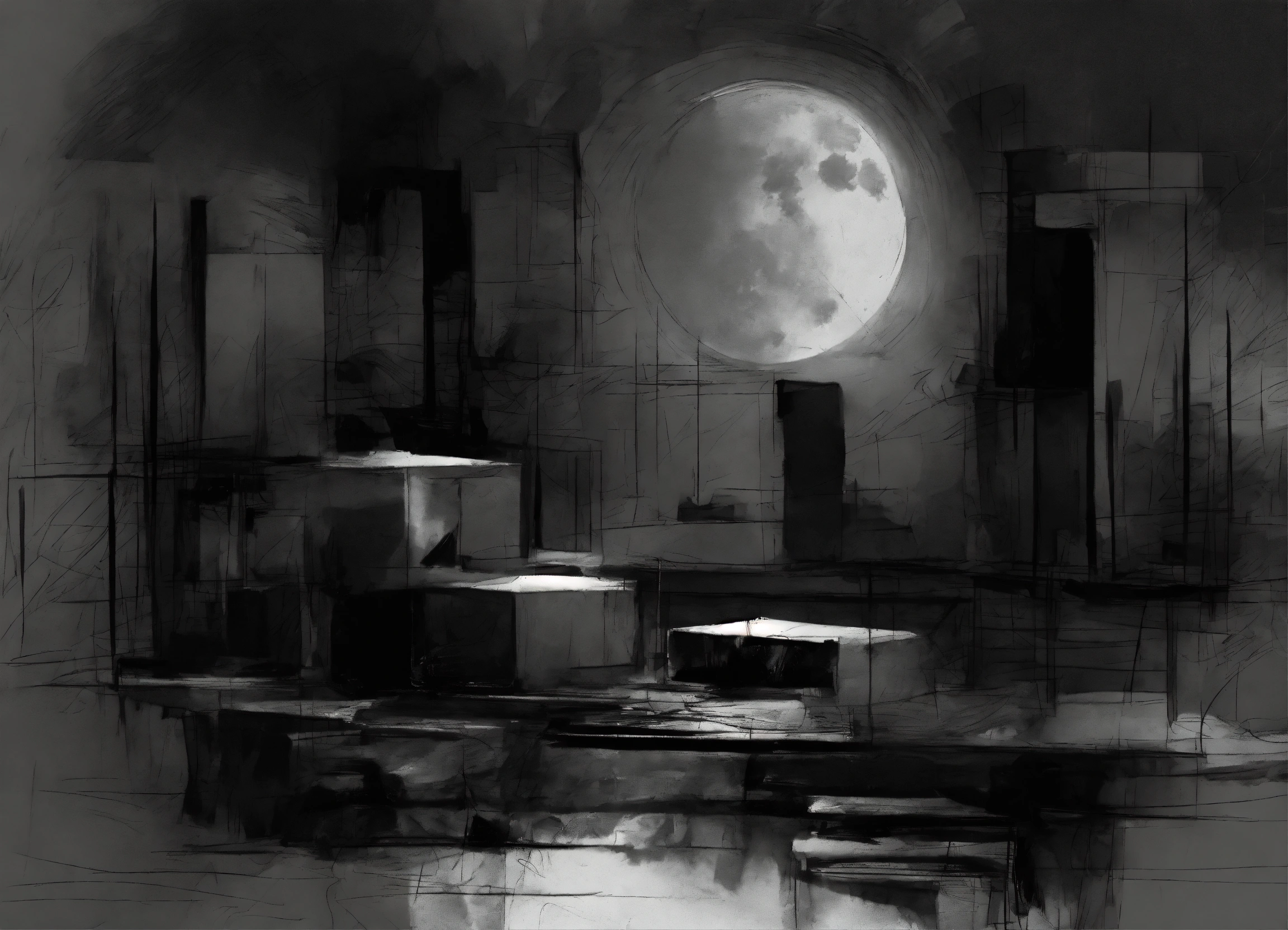 Lexica - Abstract art abstraction abstract SketchUp moonlight (Pino ...