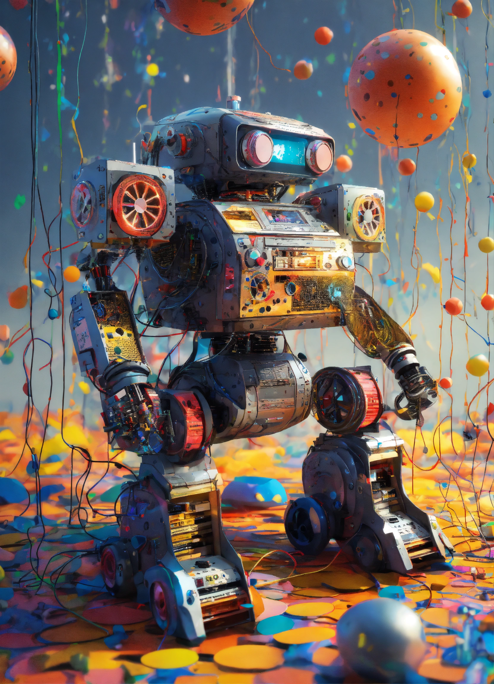 Lexica - Shaded colors low-angle view shot Photography of a robot body ...