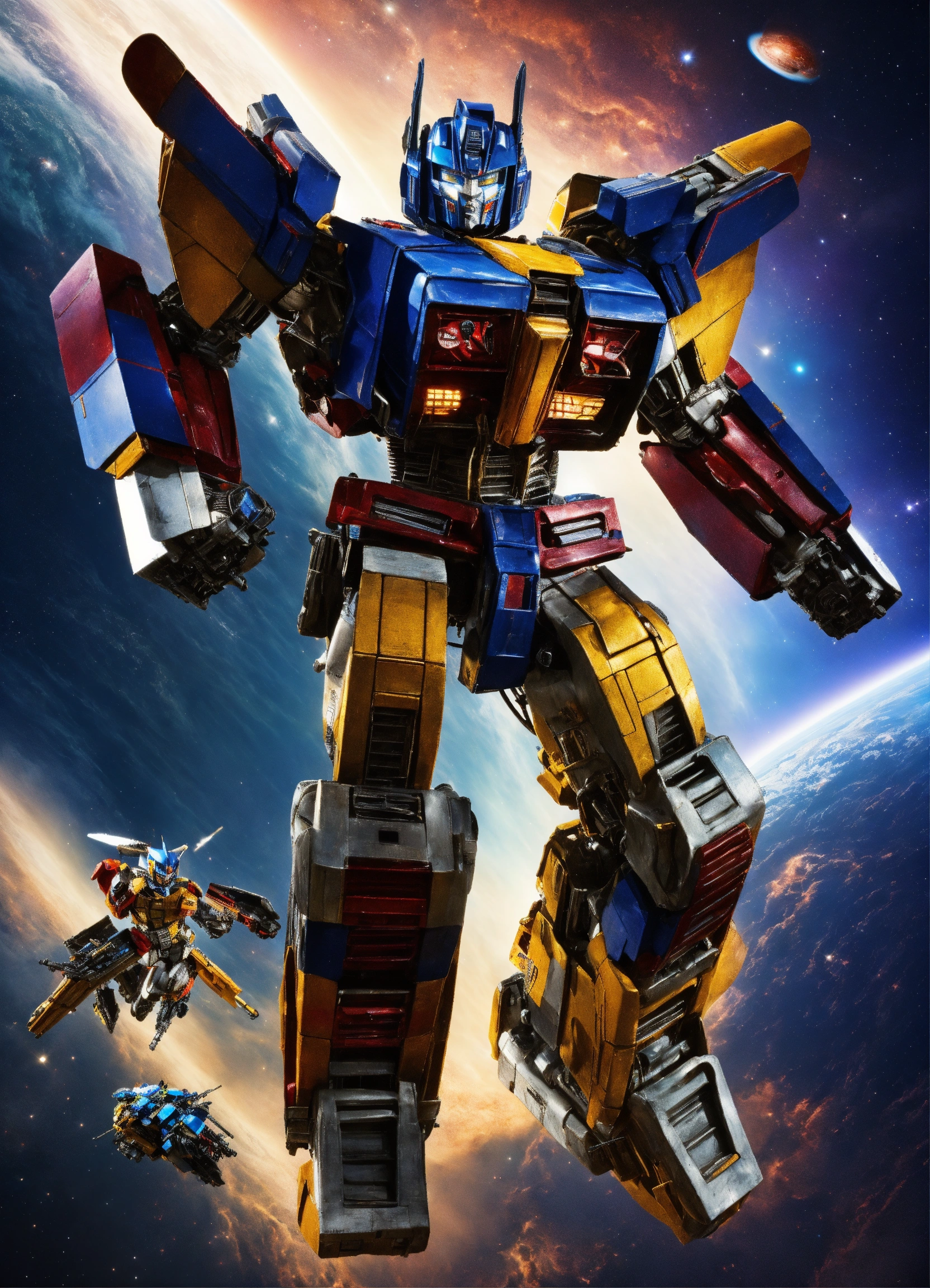 Lexica - Transformers flying in space