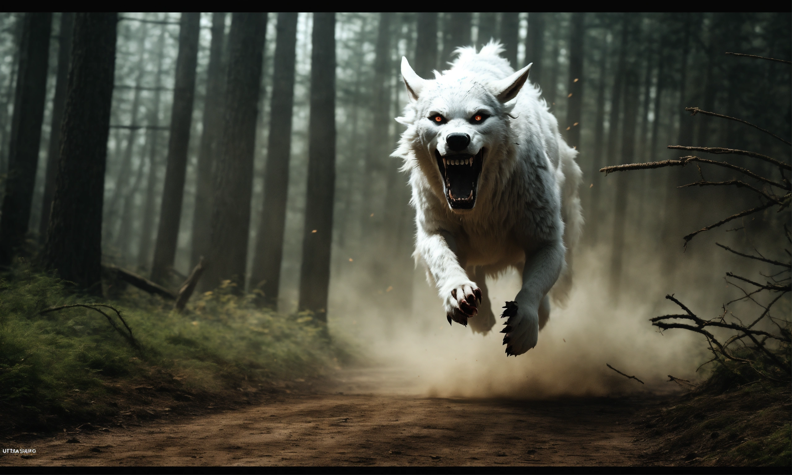 Lexica - Terrifying White SKINWALKERS Running In Ultra Realistic Style