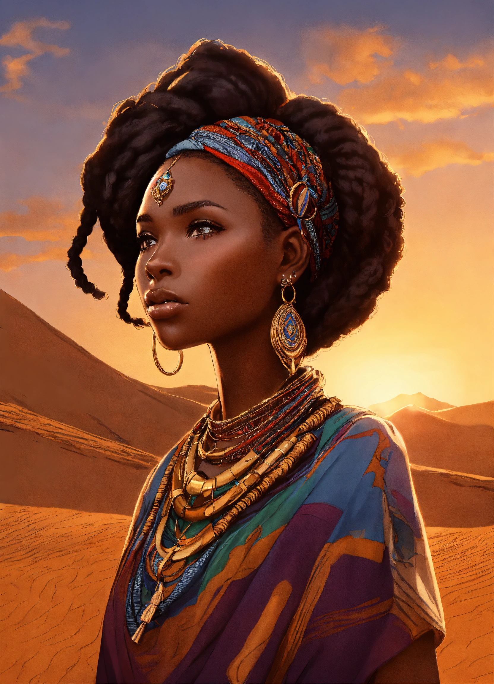 Lexica - Breathtakingly stunning 30 year old cartoon African woman with ...