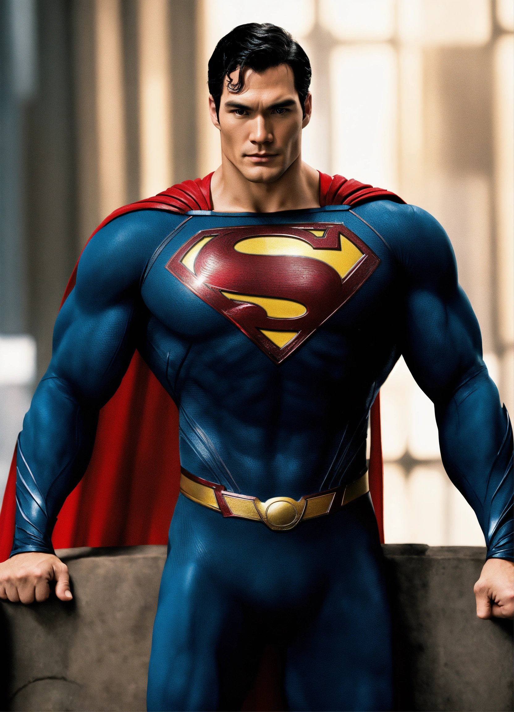 Lexica - Superman's body with Master Bing's face