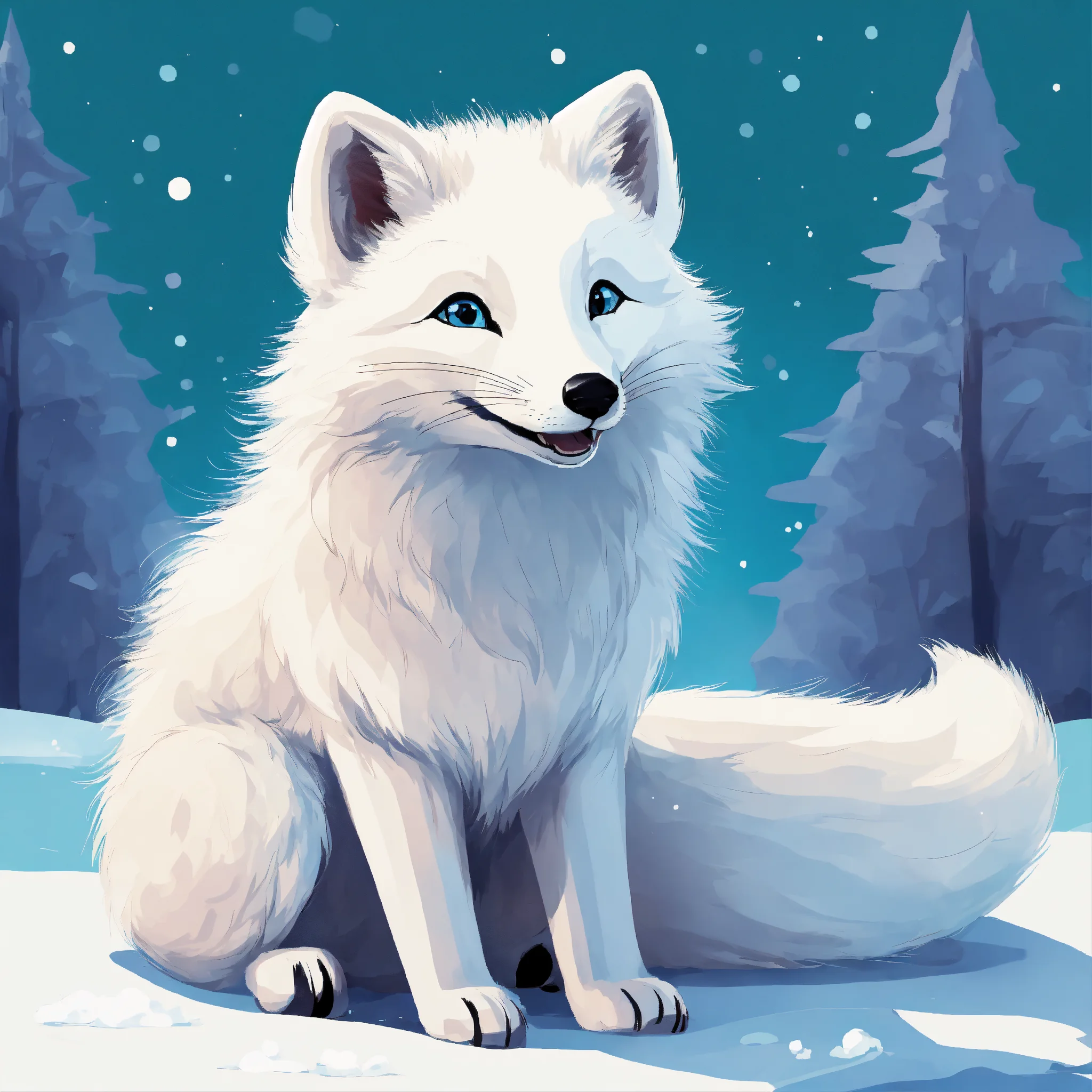 Lexica - A smile arctic fox, illustrate by Duncan Beedie children book ...