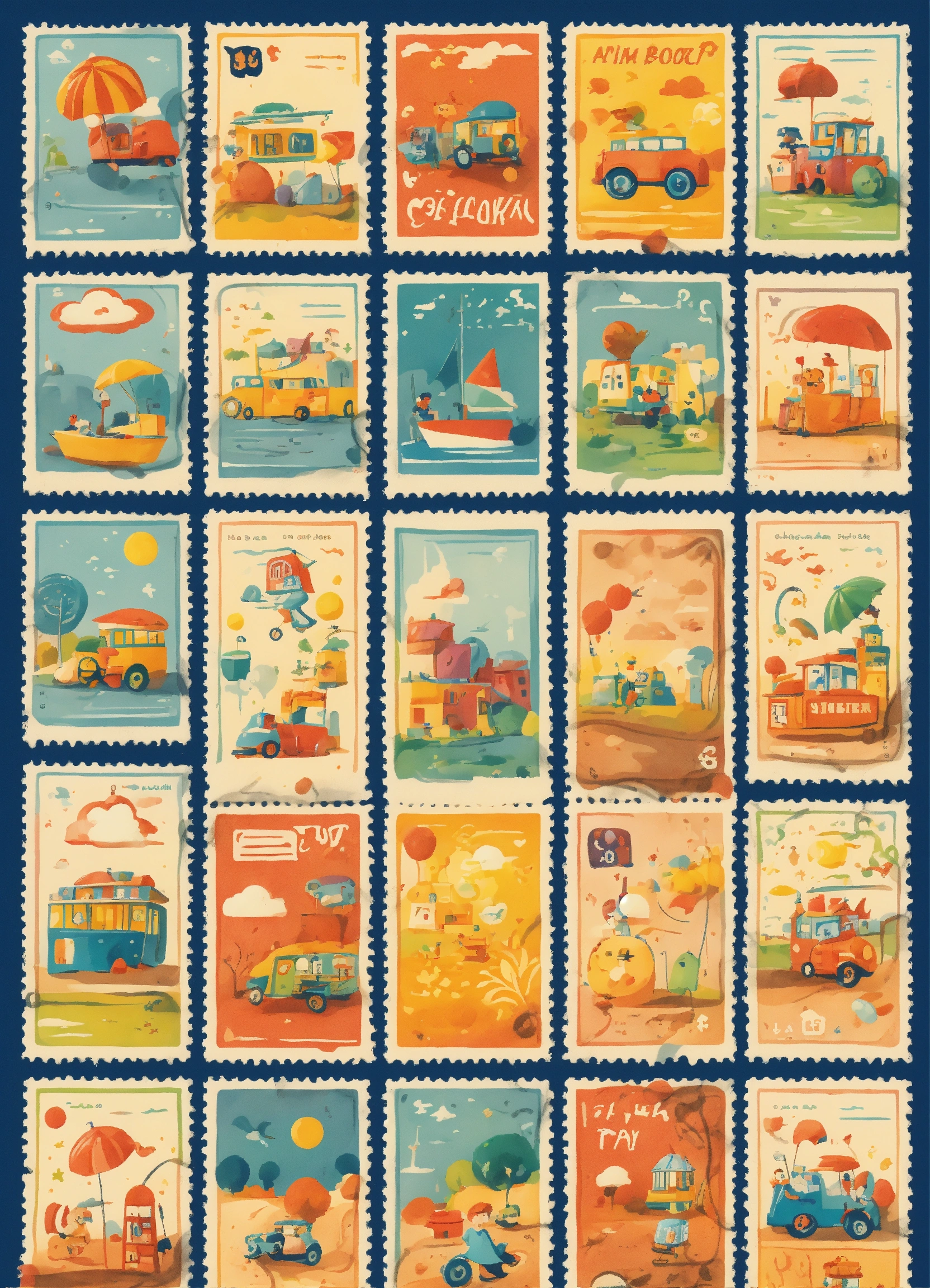 Lexica - A stamp book in cartoon-ish style, very fun and cute.