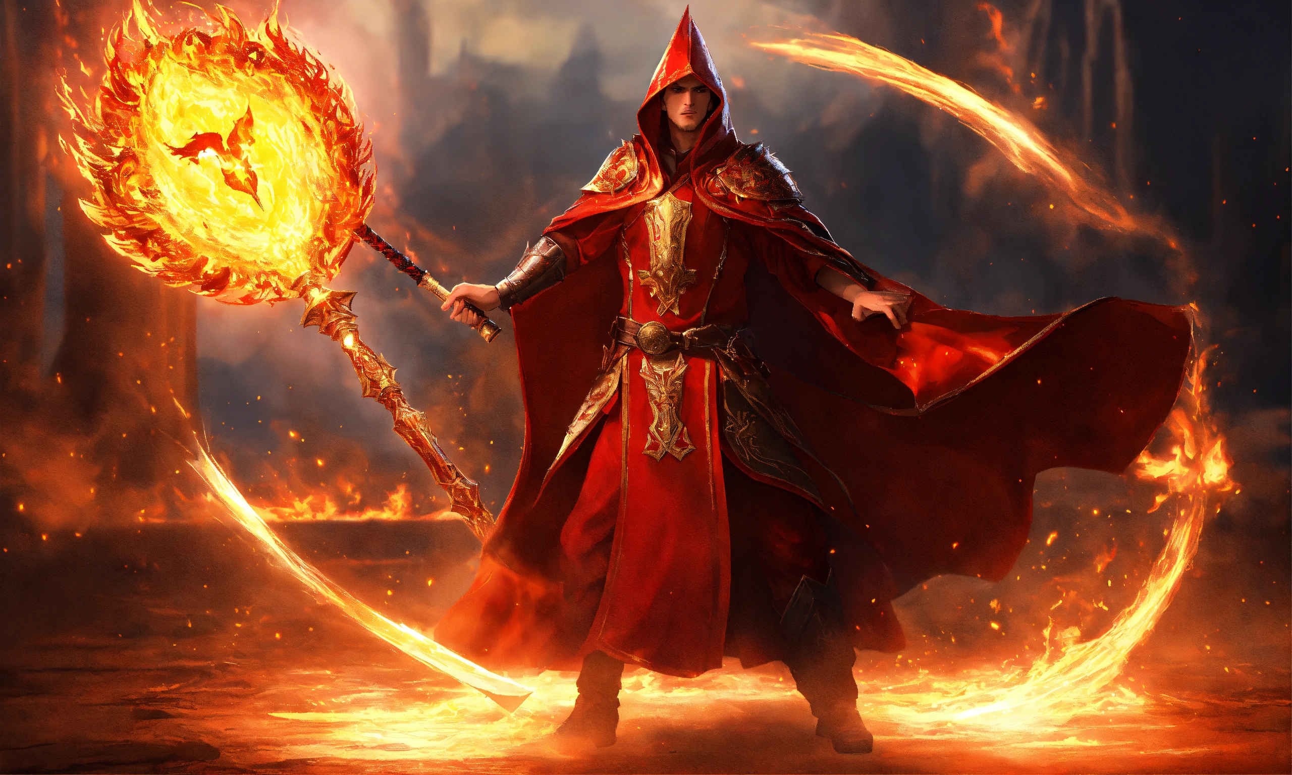 Lexica - Fire shield, shield made of flames, magical shield, magical ...