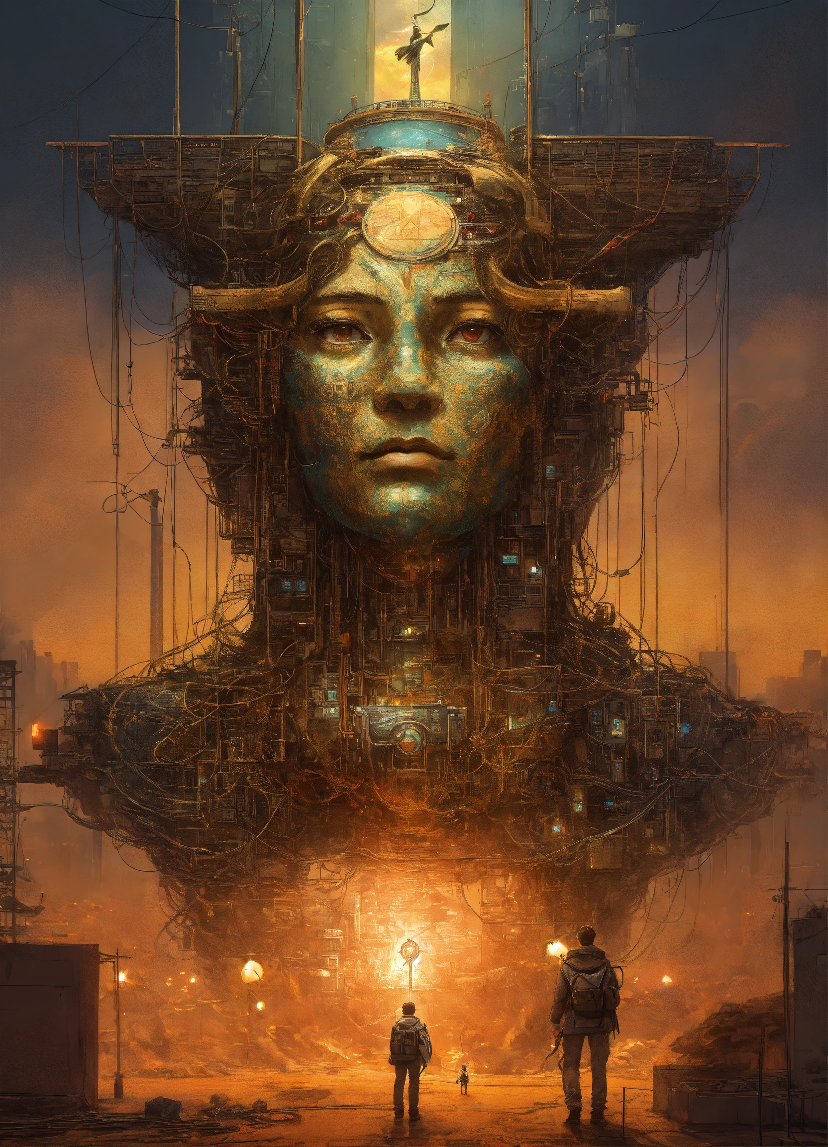 Lexica - Disembodied face, incorporeal face, AI Face, Vector Face ...