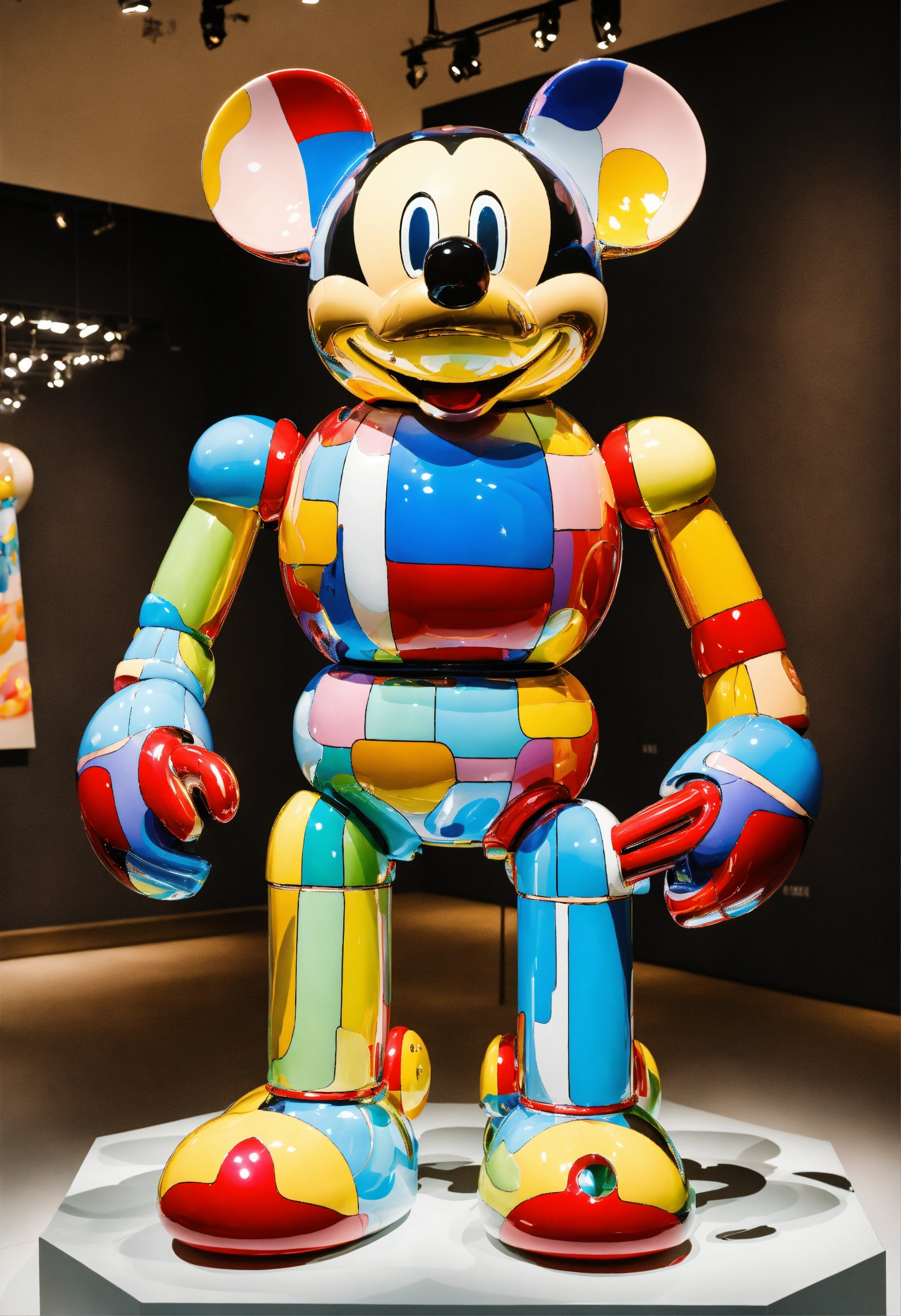 Lexica - Mickey Robot Jeff Koons Murakami Ceramics Pop Art