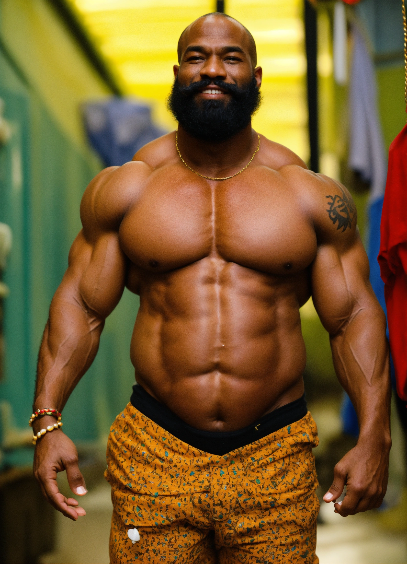 Lexica - Shrunk tiny bug size old Haitian bodybuilder tooth fairy kali ...