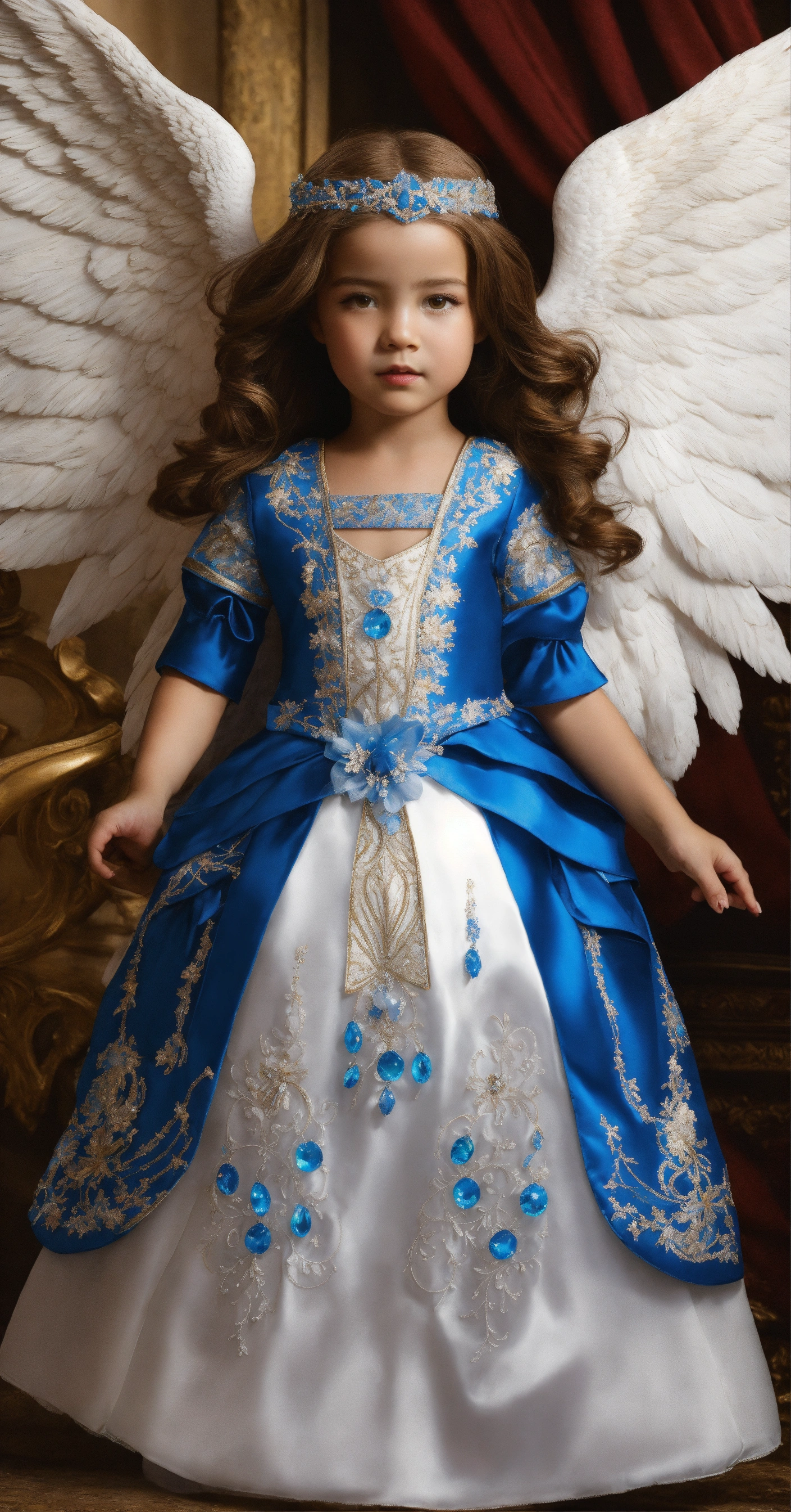 Lexica - 2 varones angeles divinos con alas de angel de color azul ...