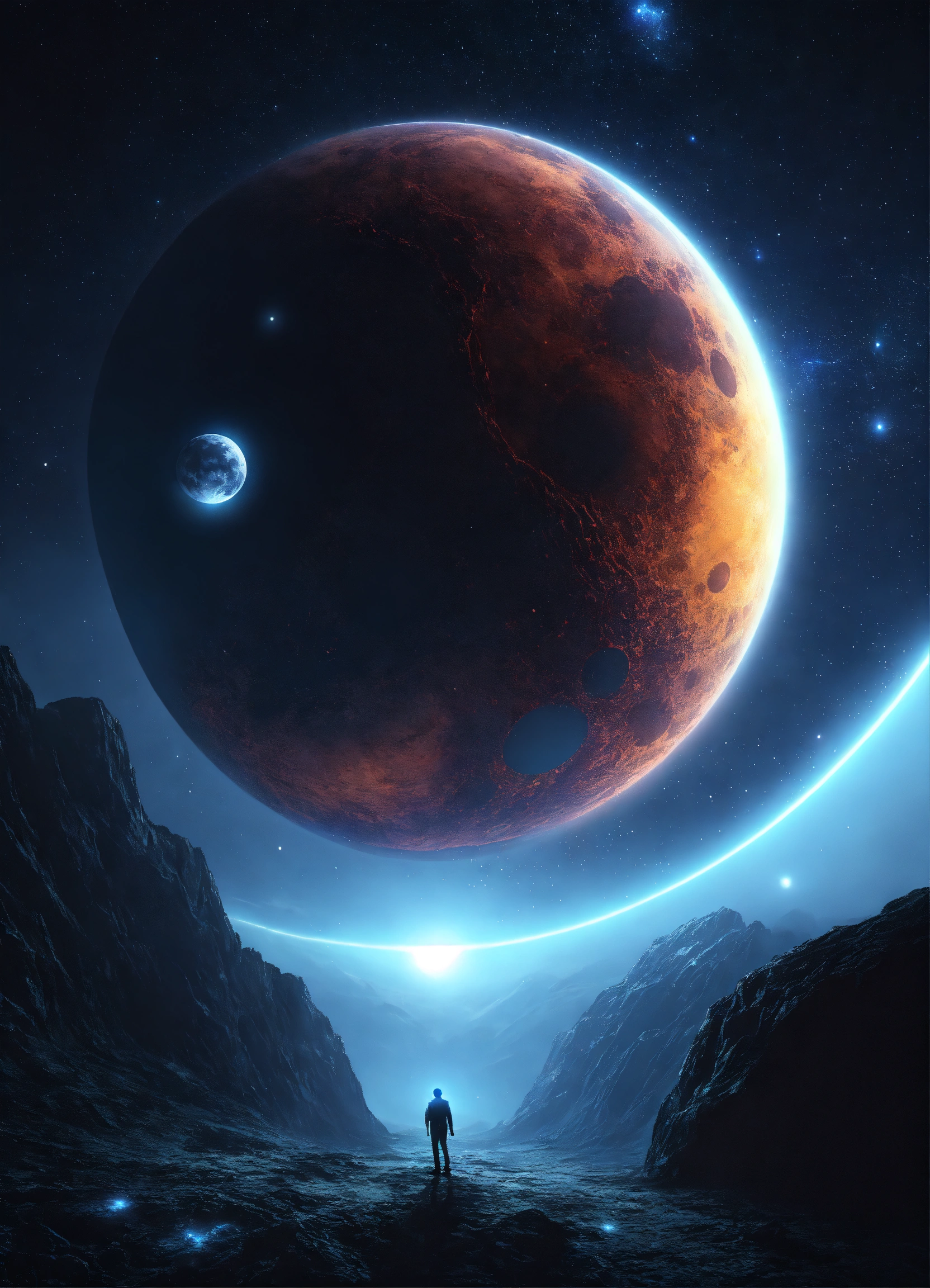 Lexica - A planet shrouded in darkness. A humanoid ghost larger than ...