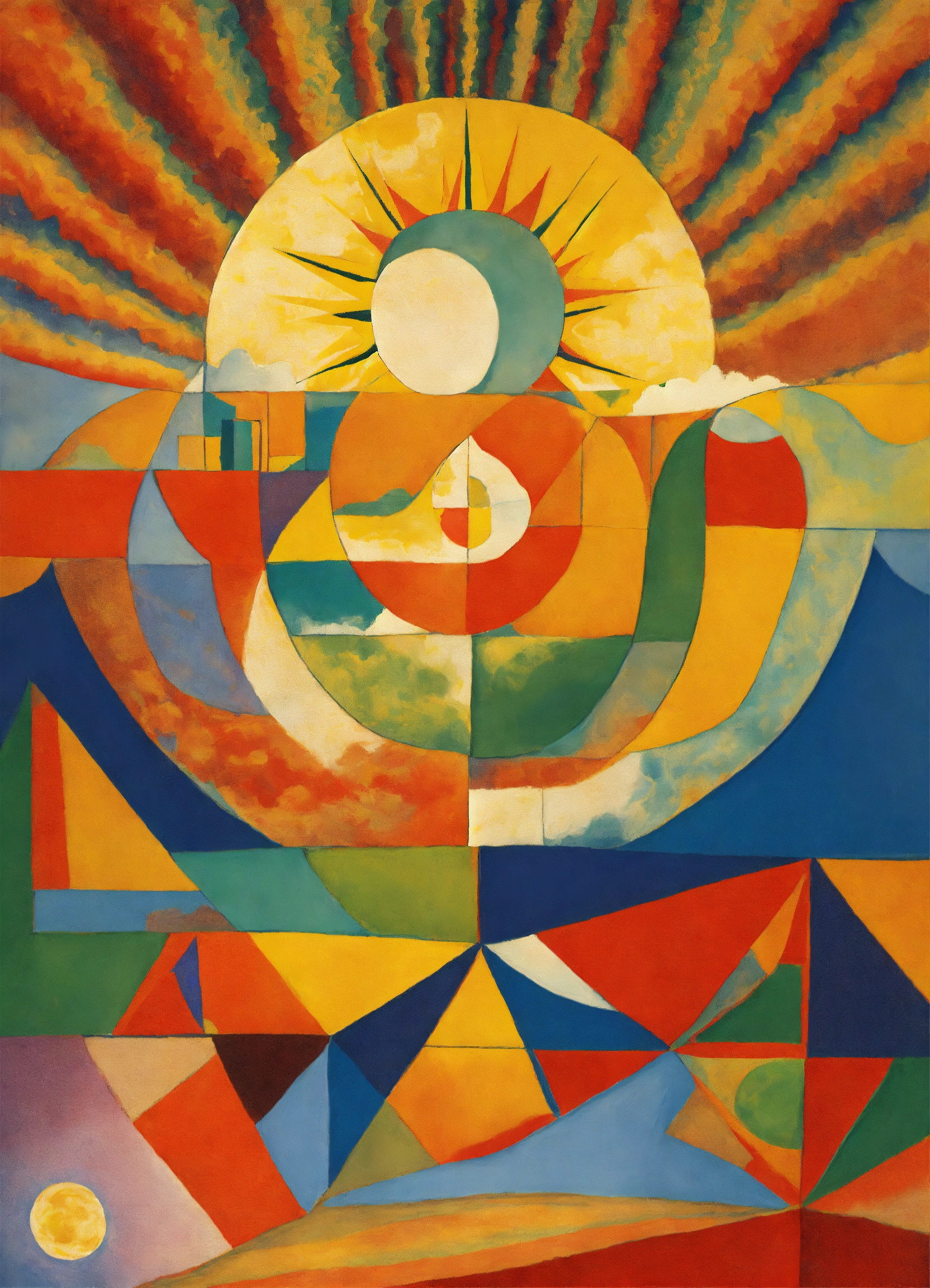 Lexica - Sun merging into moon, psychedelic, the four corners of the ...