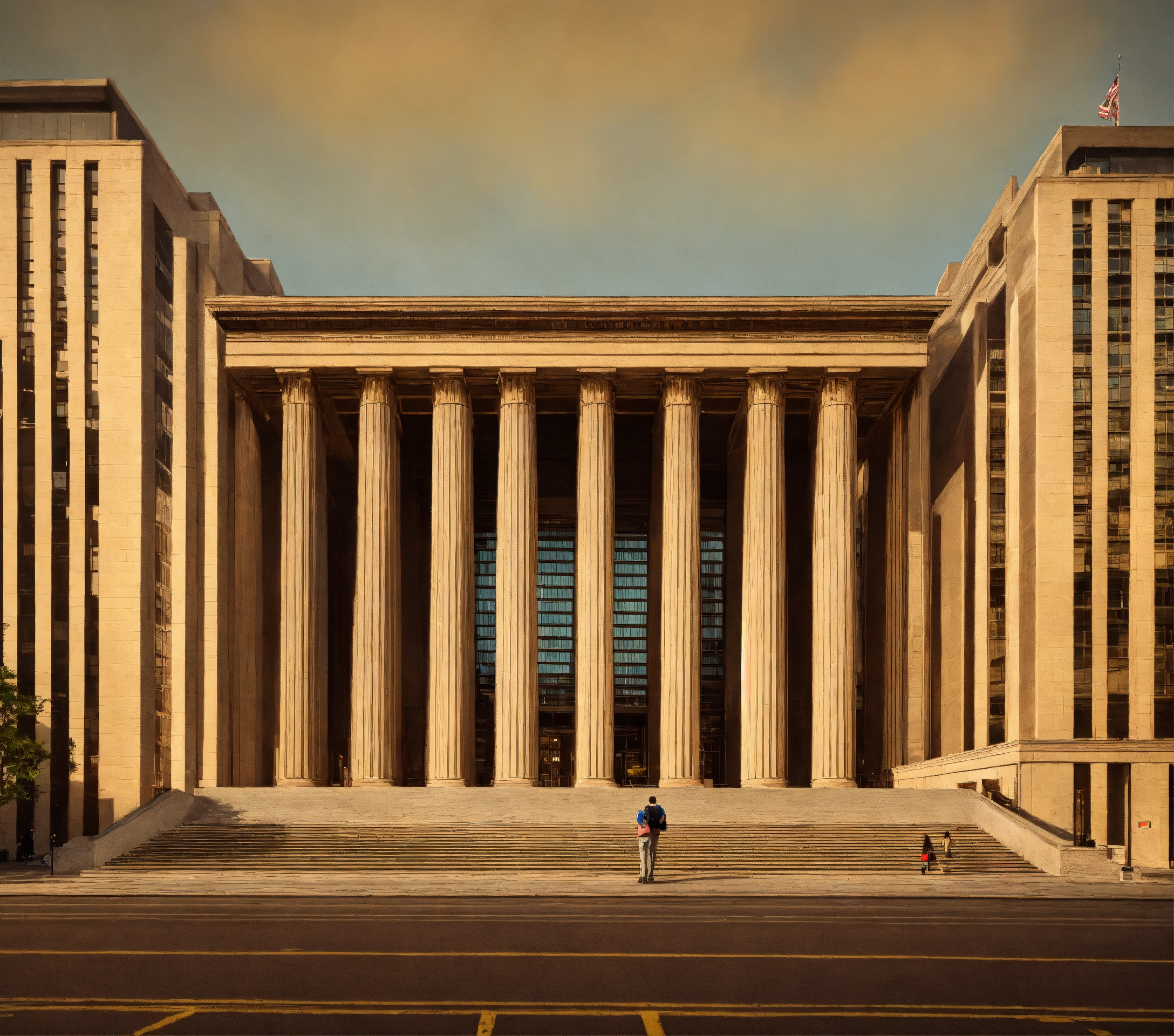 Lexica - Government center in contemporary design, with front huge ...