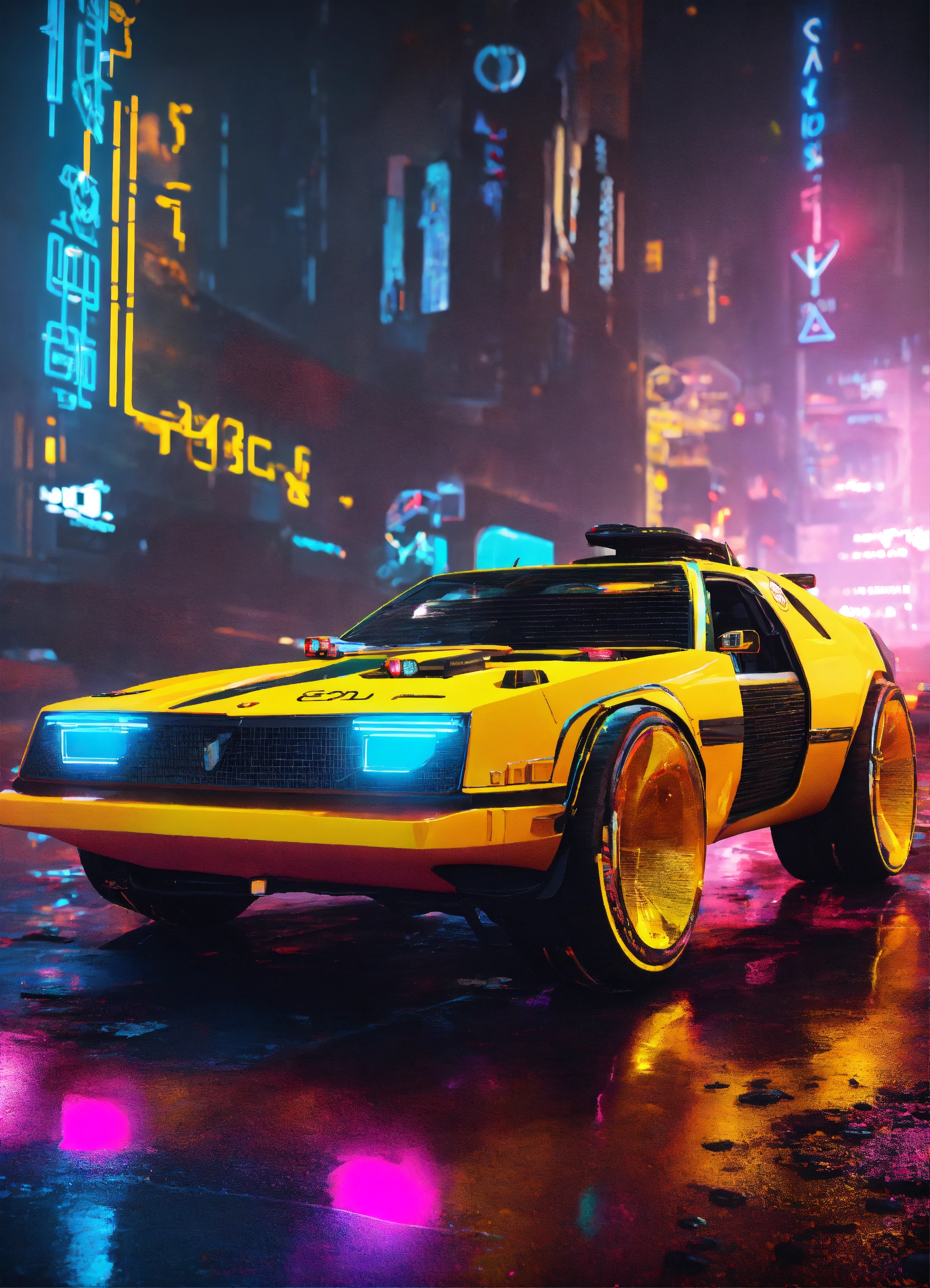 Lexica - Cyber punk cars 3d