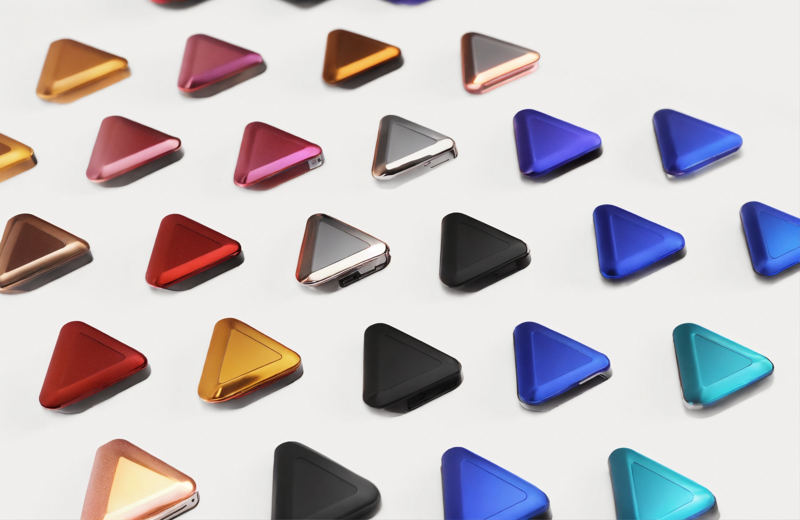 Lexica - Industrial design rendering of a flat solid triangle wearable ...