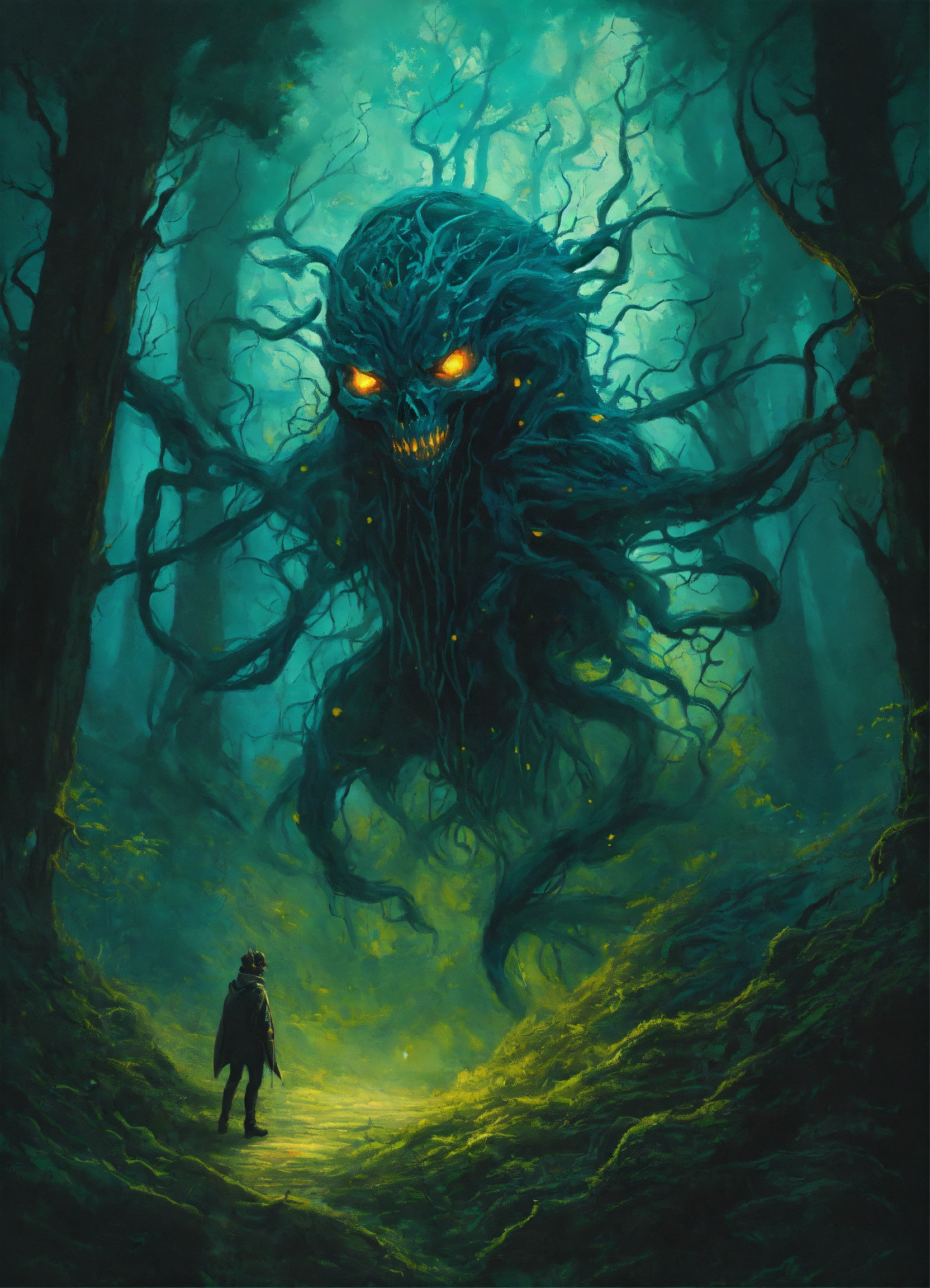 Lexica - A sinisterly glowing entity emerges from the depths of a pitch ...