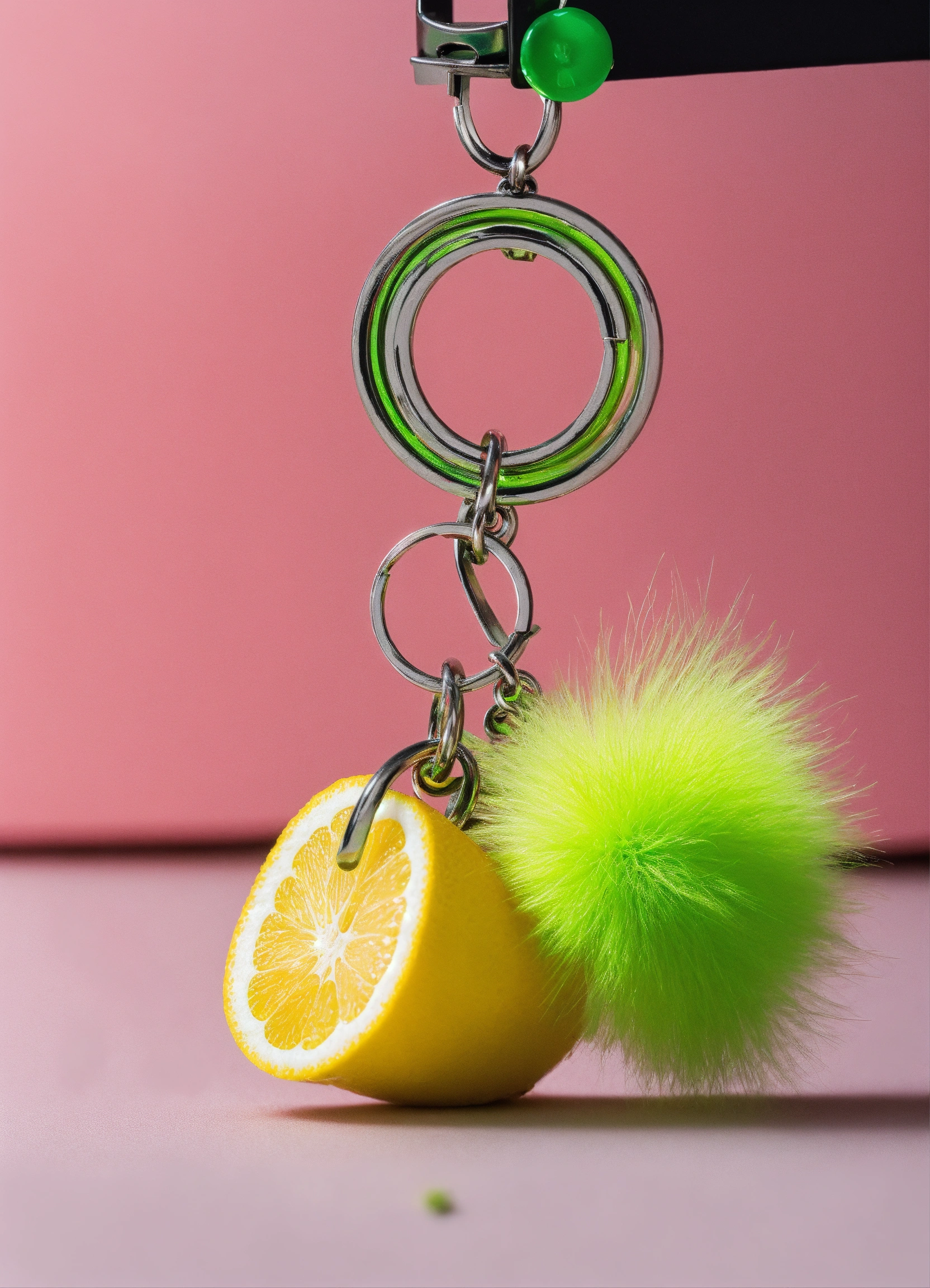 Lexica - Suspended in the air! modern metal keychain! icon charms. fuzzy charm. c-clips.studio ...