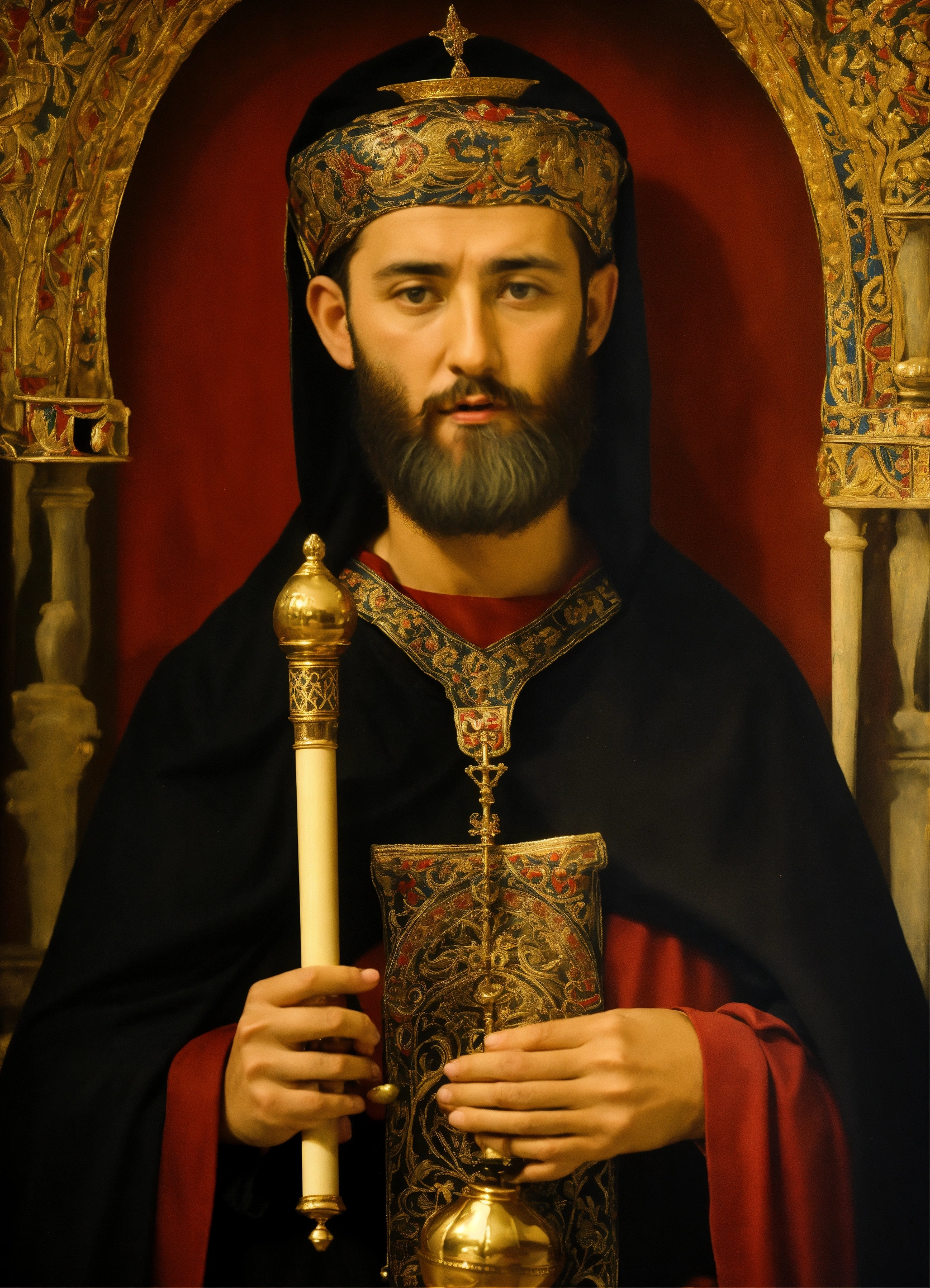 Lexica - Byzantine orthodox chanter singing. No hair skinny