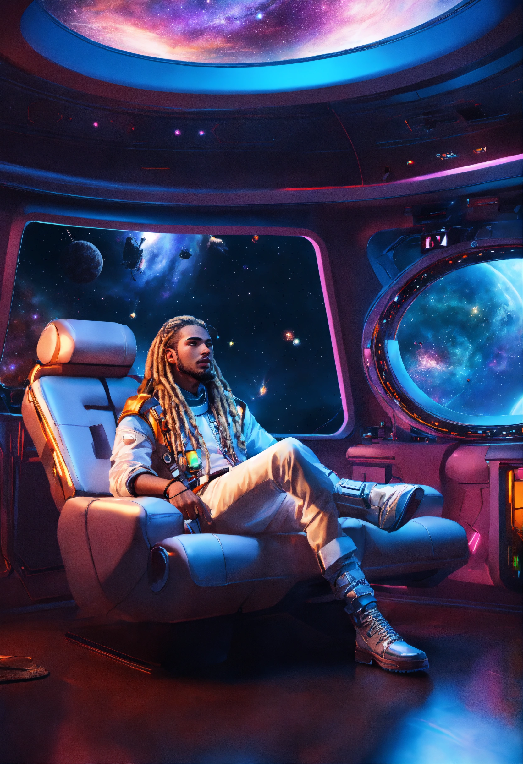 Lexica - Scruffy white guy with long blonde dreadlocks wearing ...