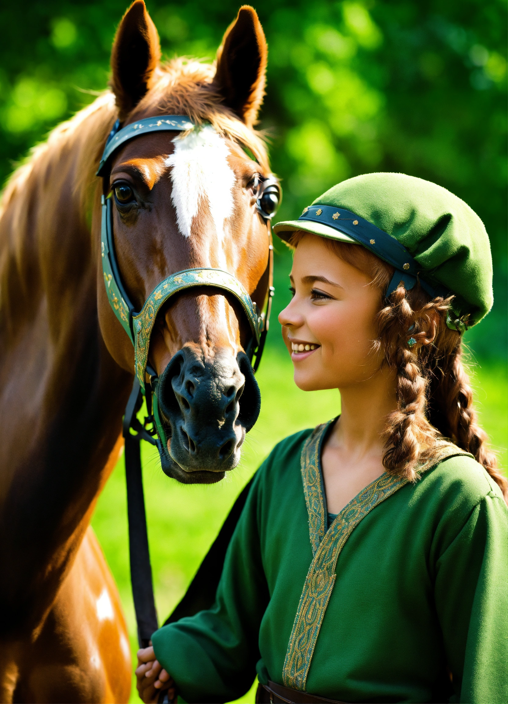Lexica - Medieval Jewish children with a visor cap stroking the hairs ...