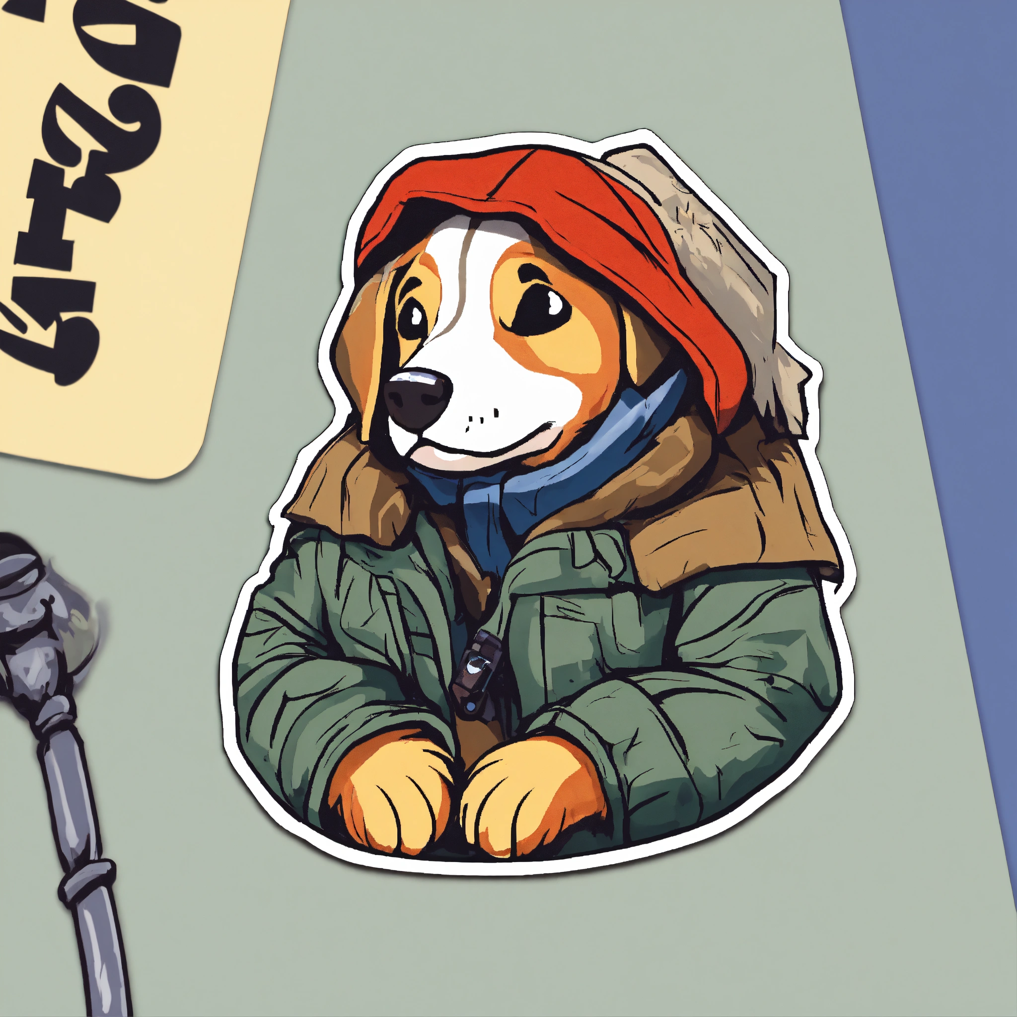 Lexica - Homeless pets simple sticker in Pixar style, minimalism