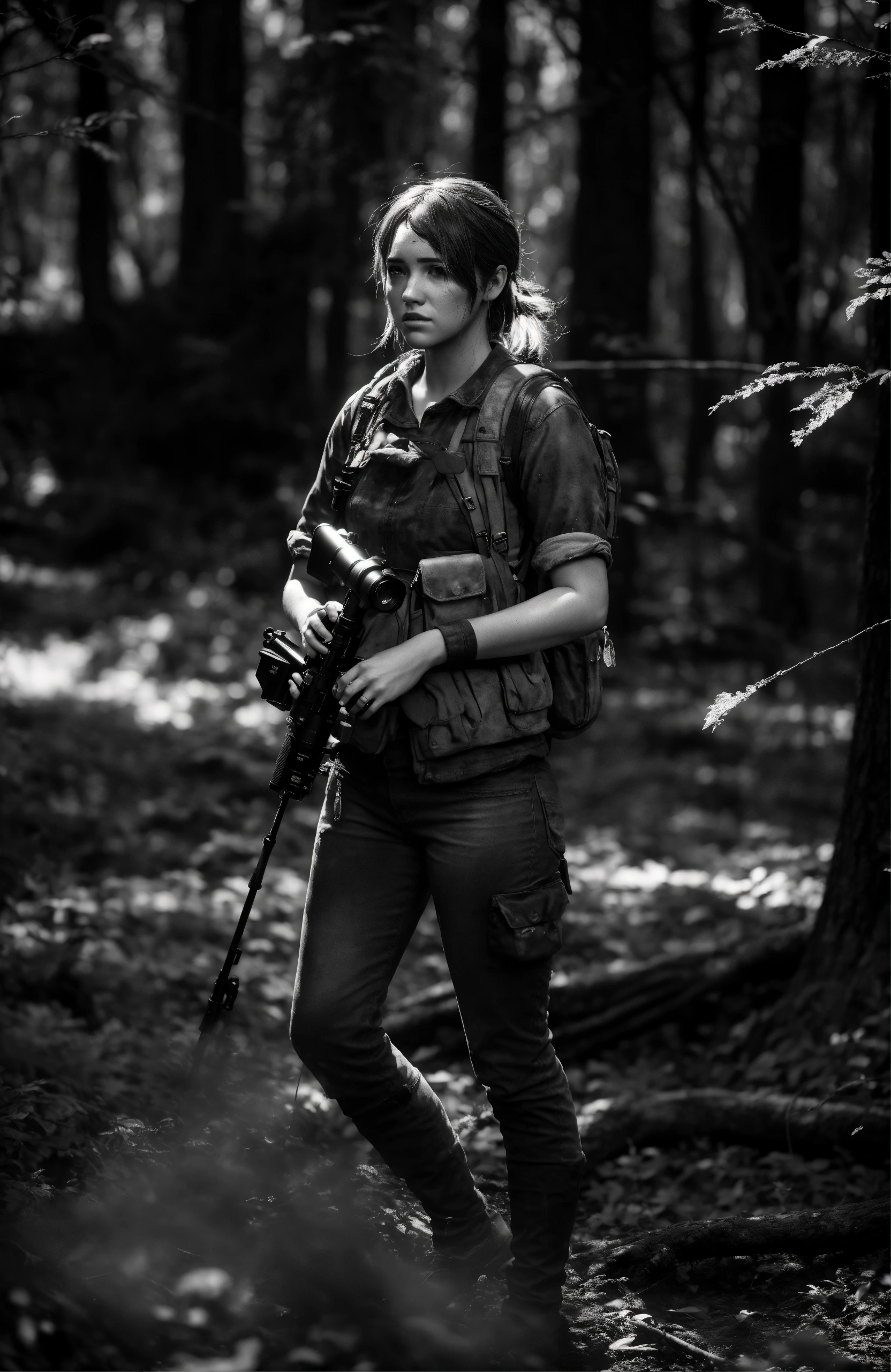 Lexica - 8k photo of cosplayer of Ellie from The Last of Us, in a ...