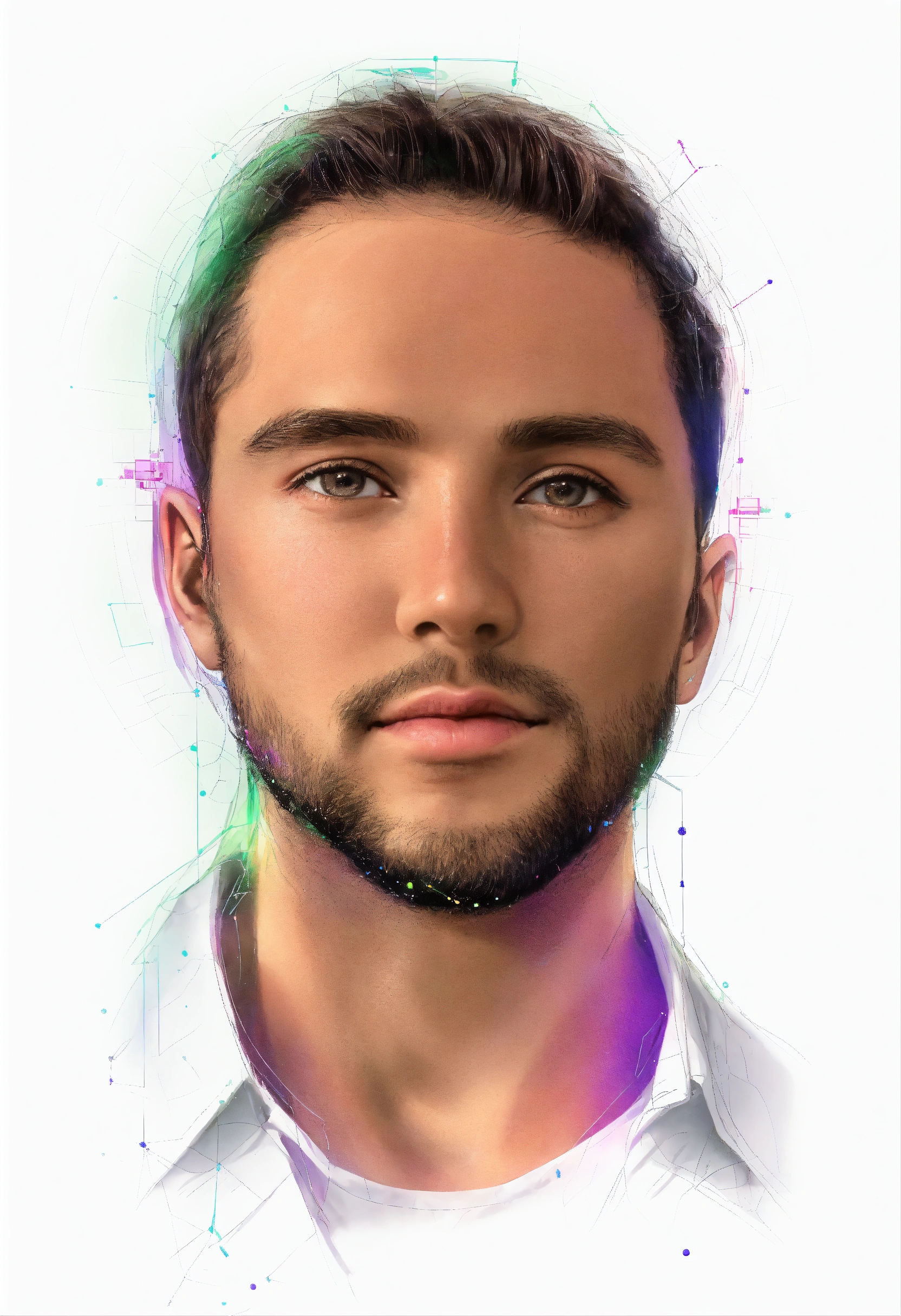 Lexica - Transform the given face into a half-human, half-AI hybrid ...