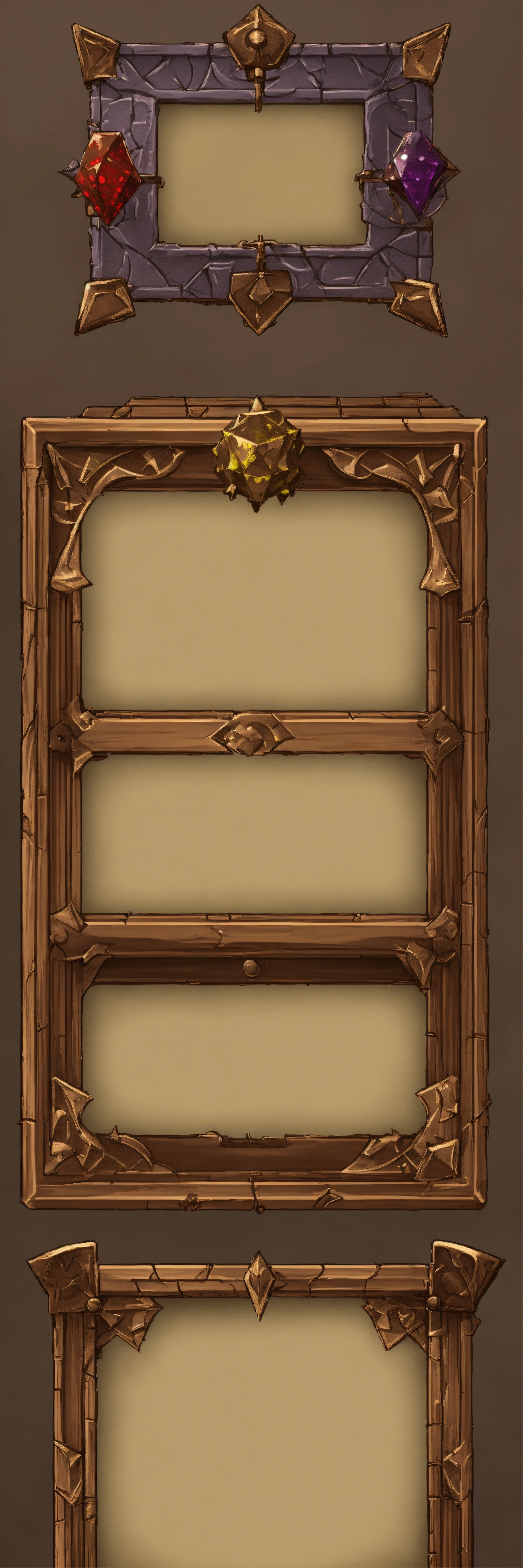 Lexica - Fantasy game frames, boards, sheets, buttons, components ...