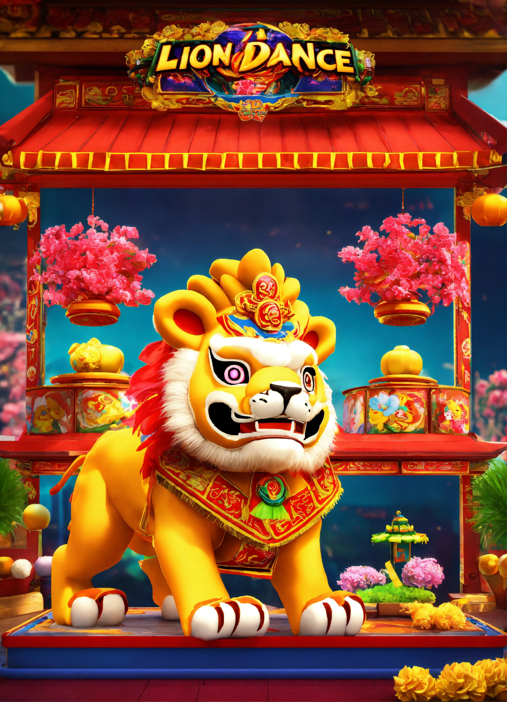 Lexica - 3d lion dance slot game