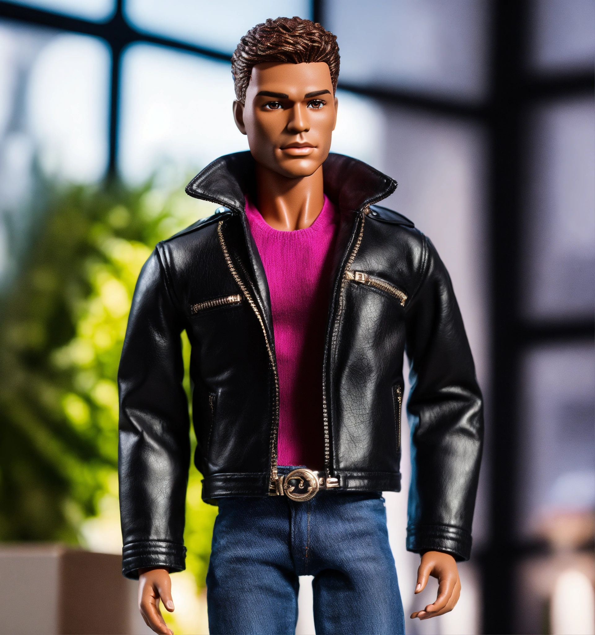 Lexica - Design the packaging for a Ken doll in a stylish, black ...