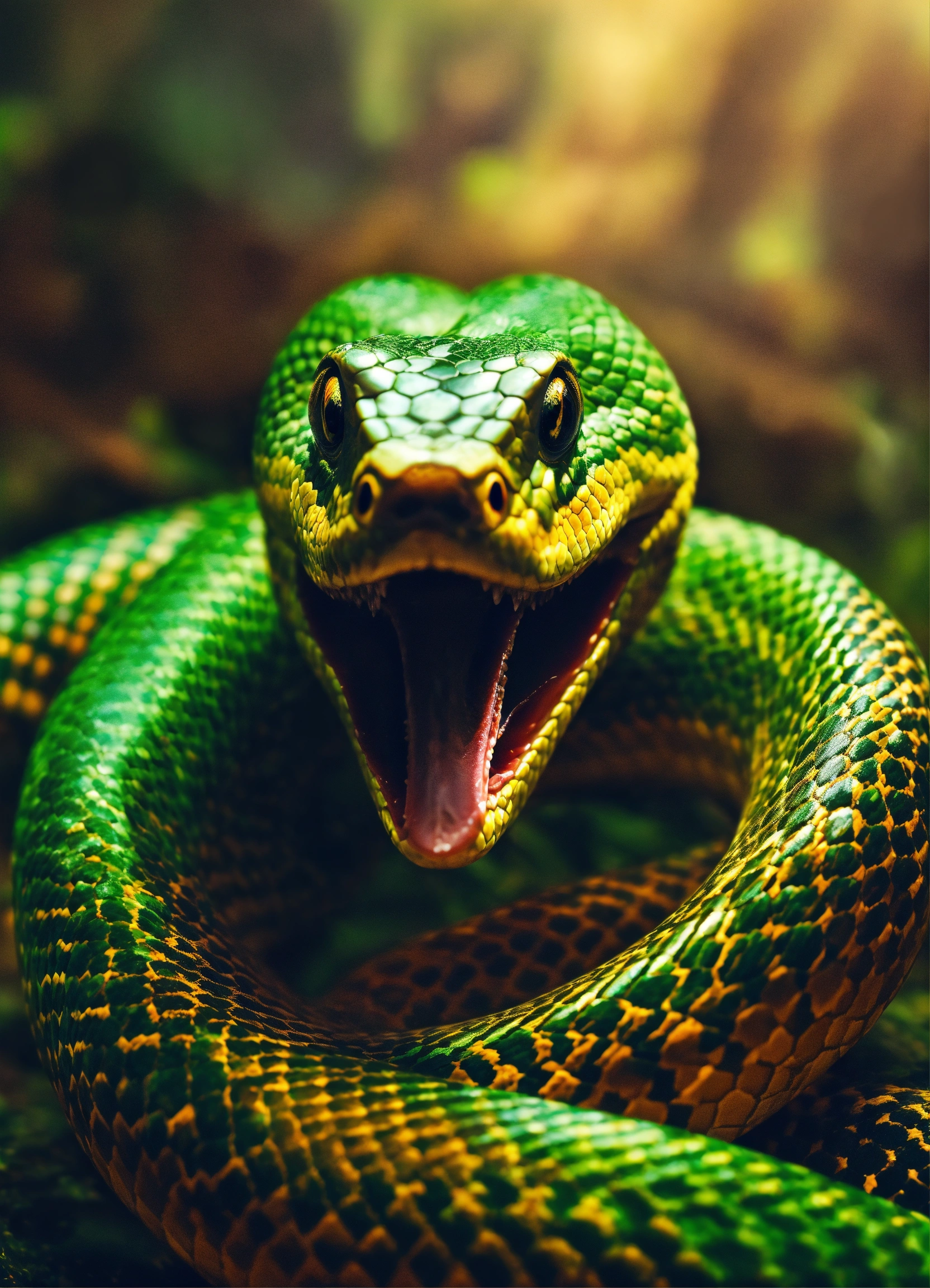 Lexica - Hyperfocus on image of snake with sonic head