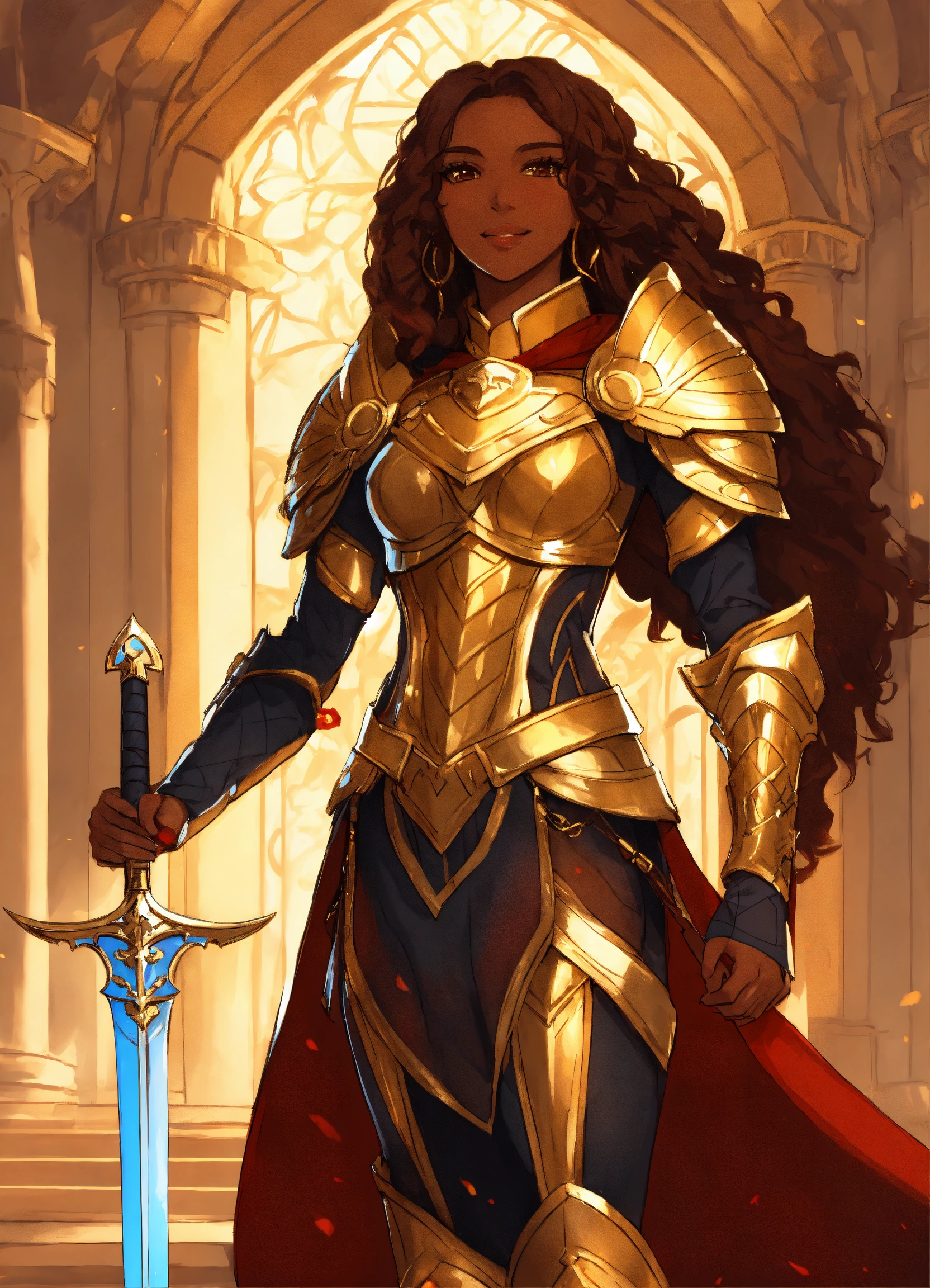 Lexica - Black Female Aisimar (Half angel), pathfinder art style. 30 ...