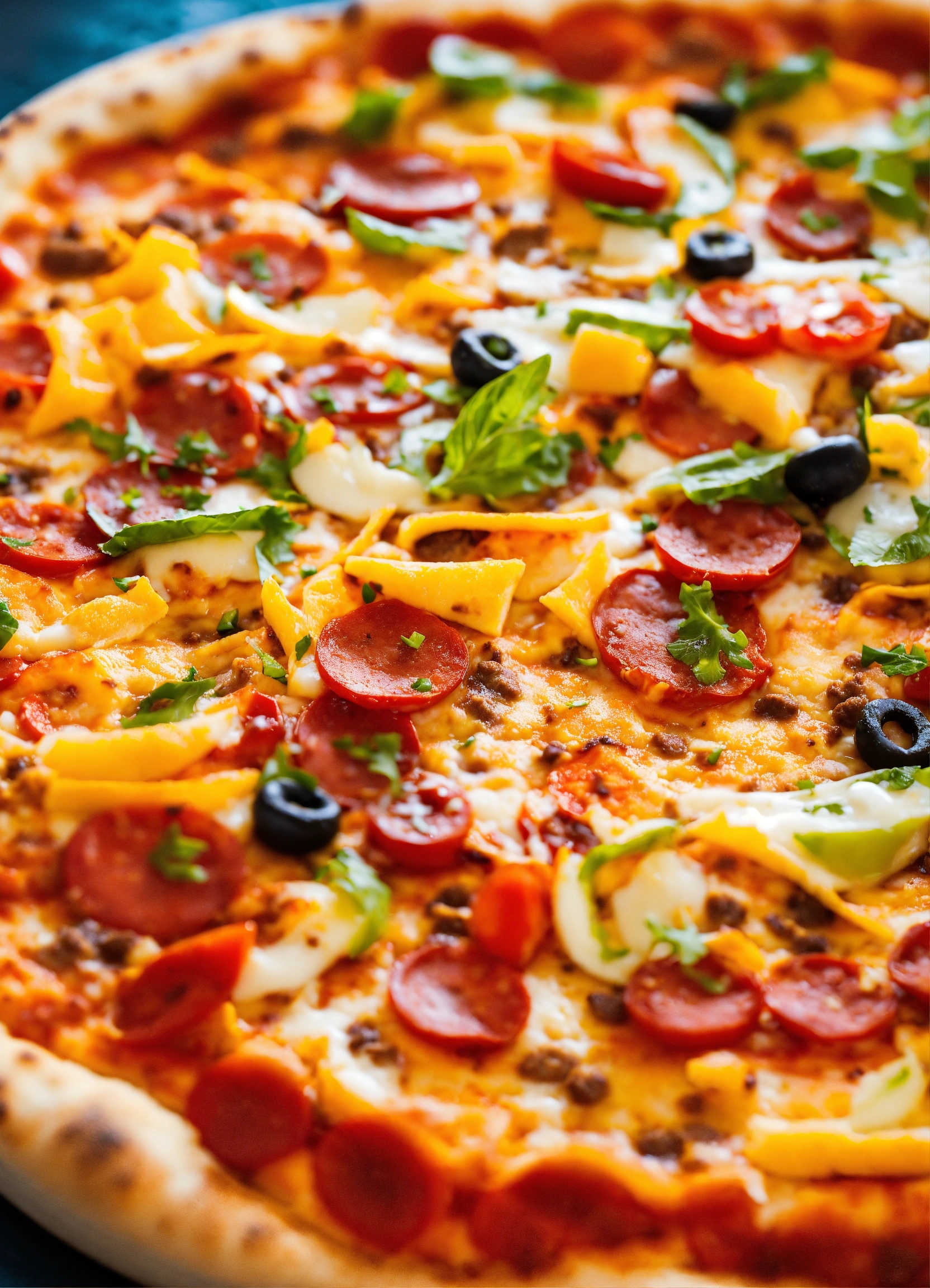 Lexica - A photo of a pizza where the toppings spell "Bored & Thirsty"