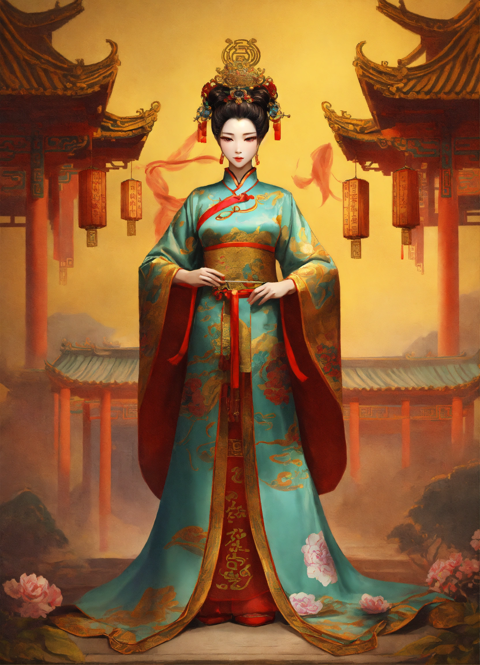 Lexica - Text Wu Zetian, Chinese empress, ancient Chinese temple