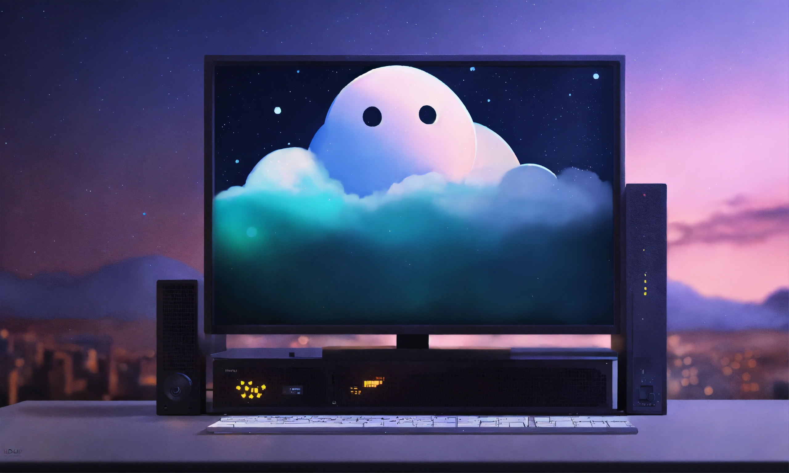 Lexica - Cloud server with a minimalist vibe. Make the image a little ...