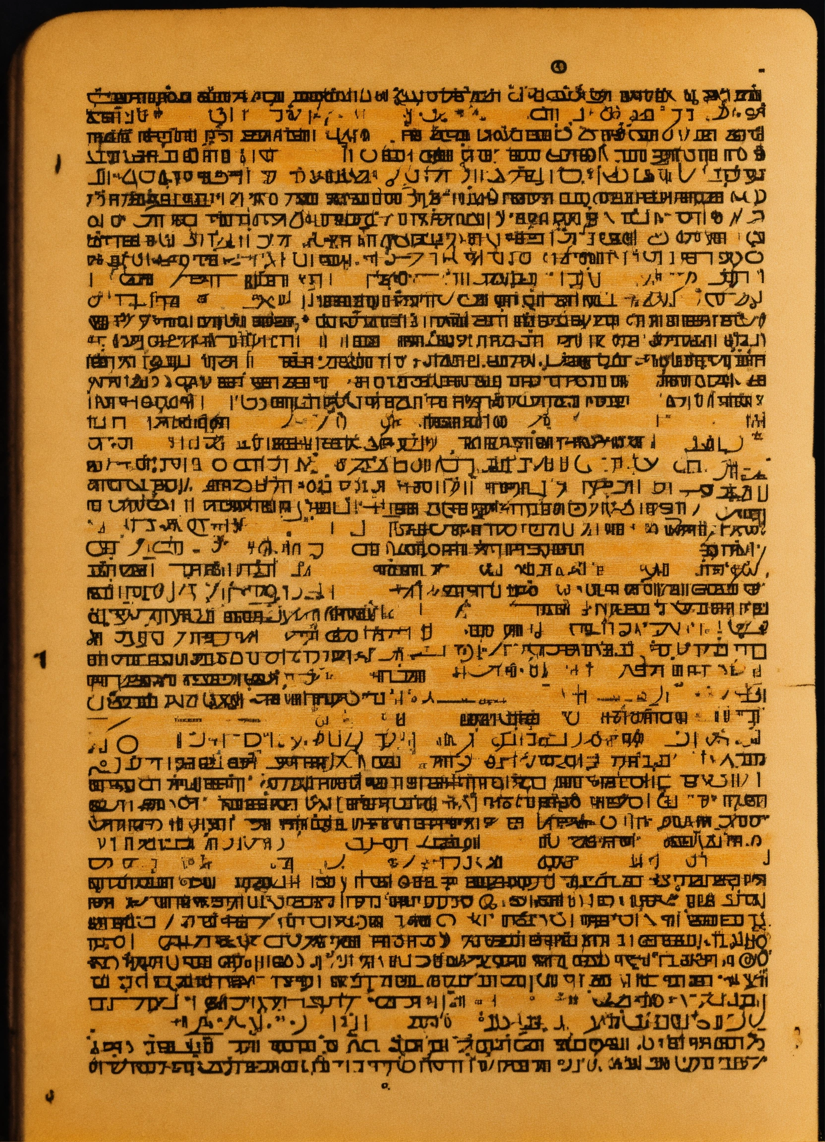 Lexica - Garbled text in Hebrew written in an unclear language, typed ...