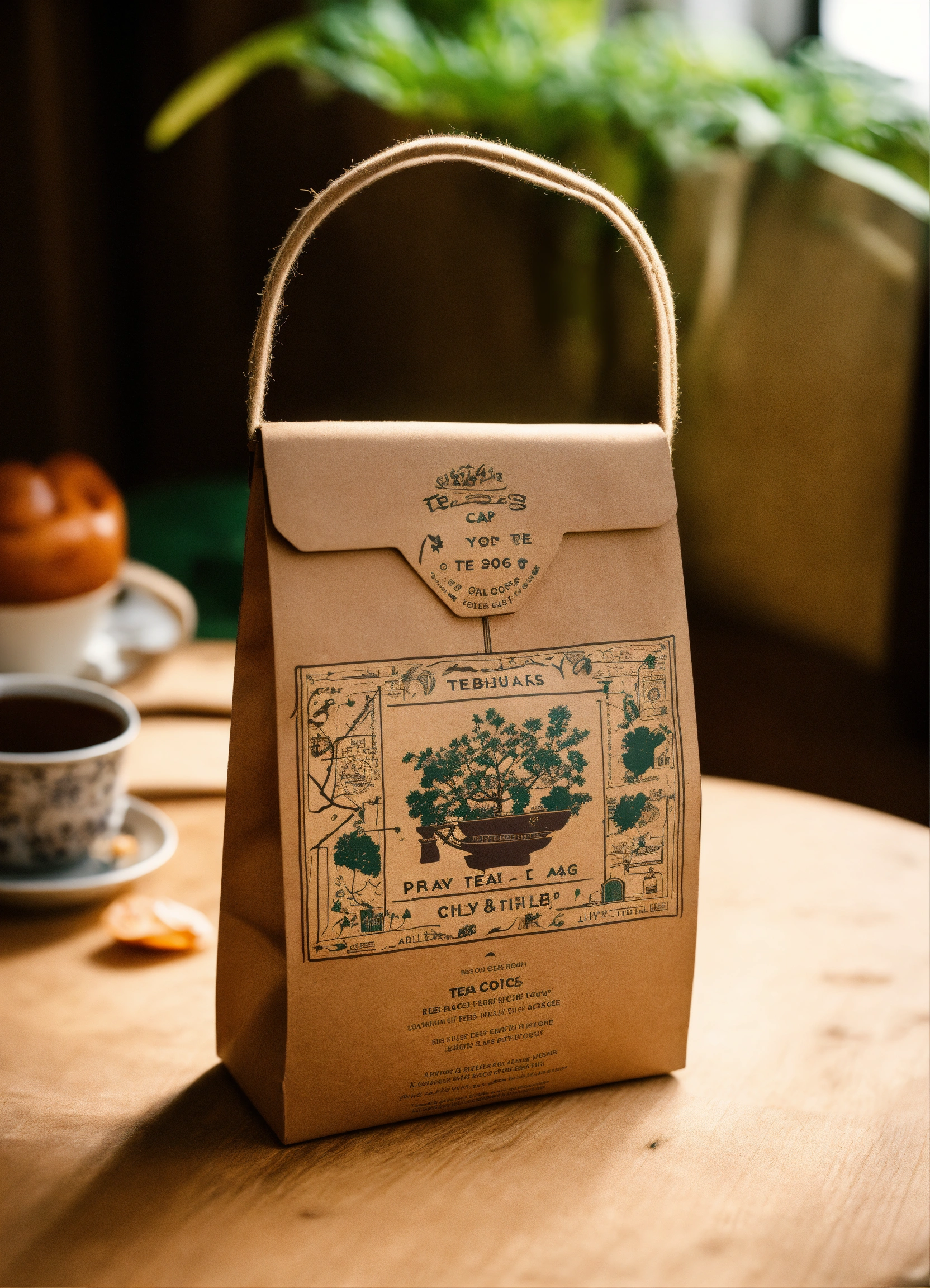 Lexica - A unique bag cardboard design for teabags