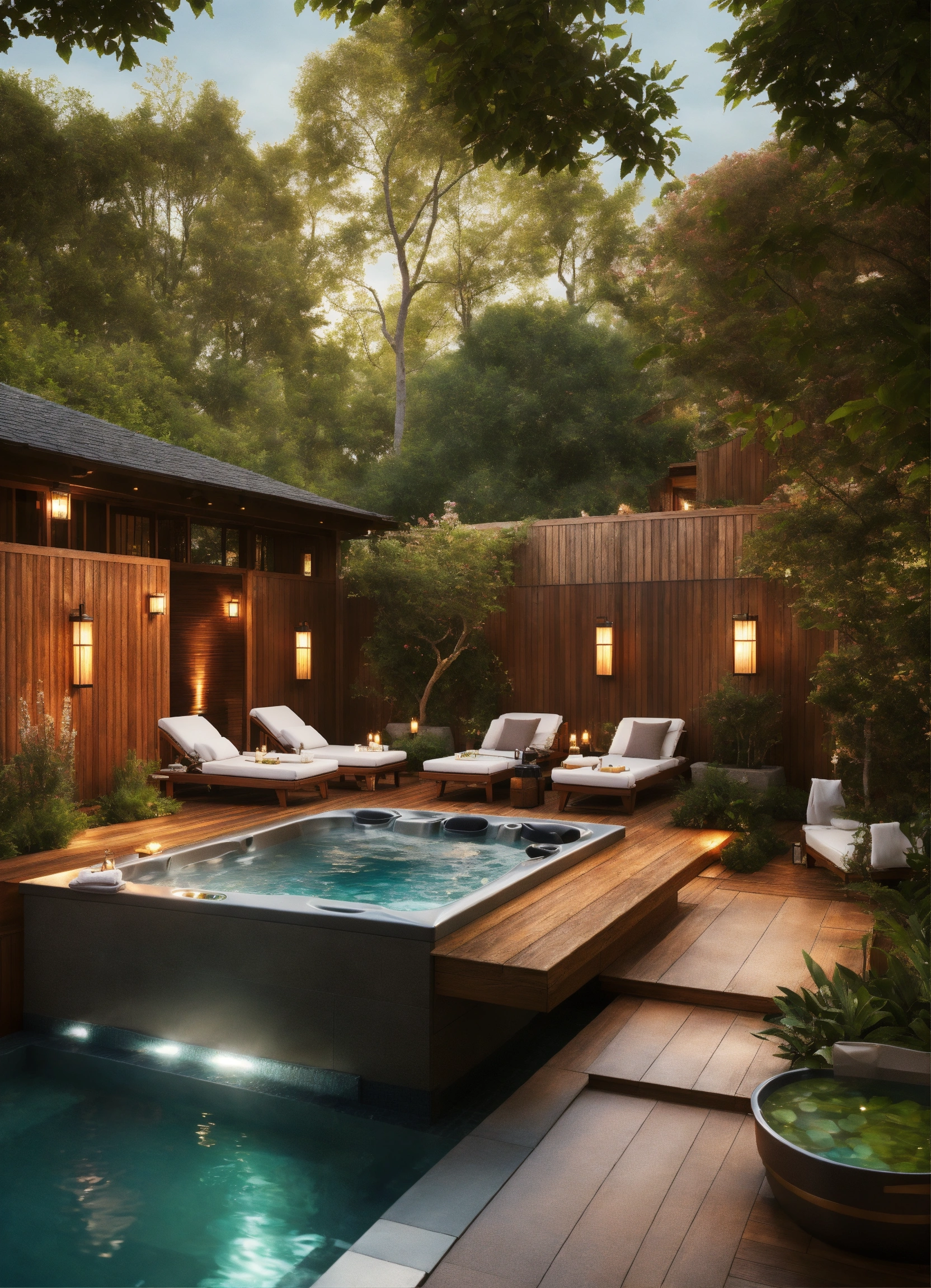 Lexica - Luxury Spa Retreat Description Generate an image of a tranquil ...