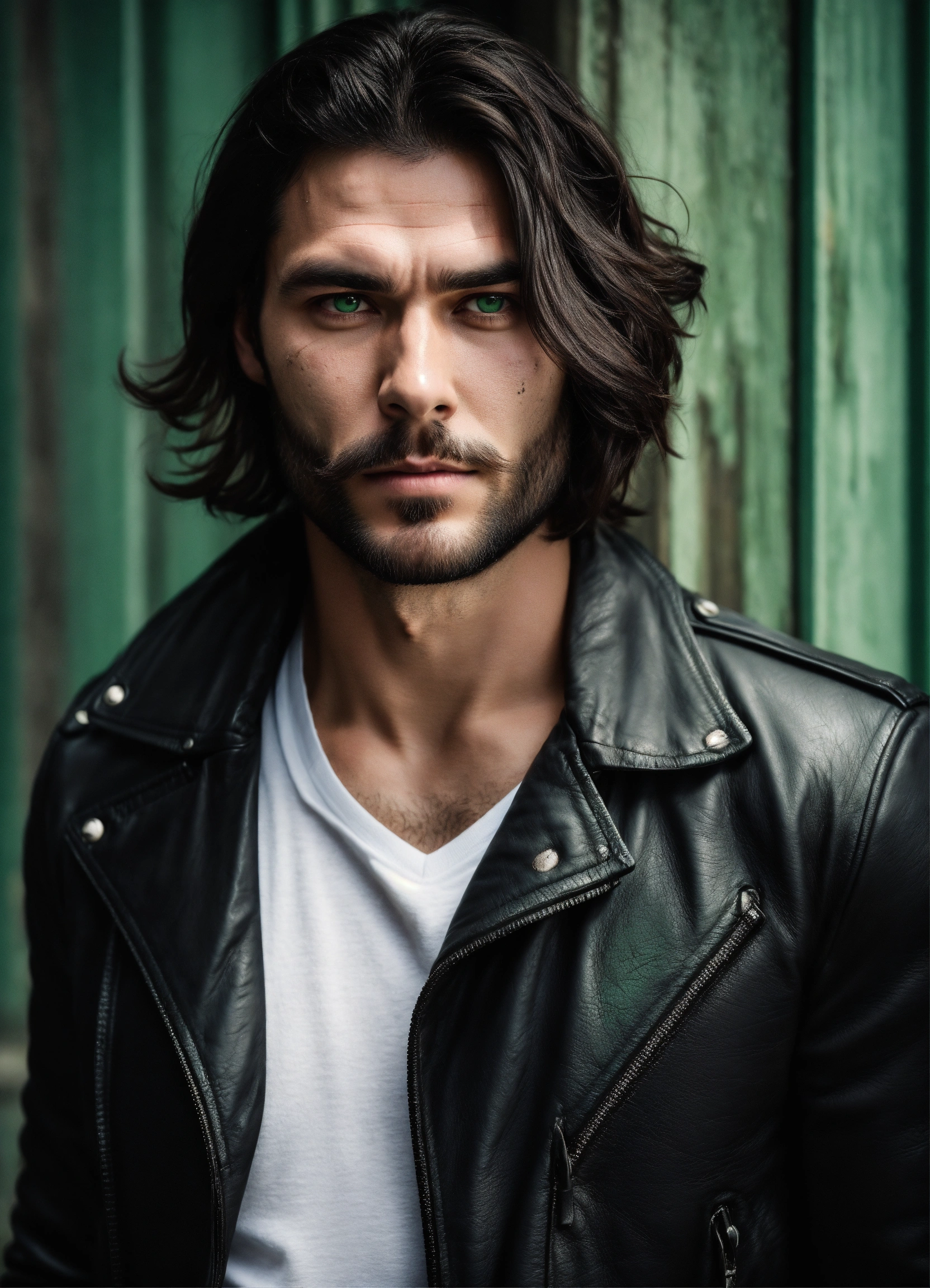 Lexica - A handsome brutal man with a scar across his entire face from ...