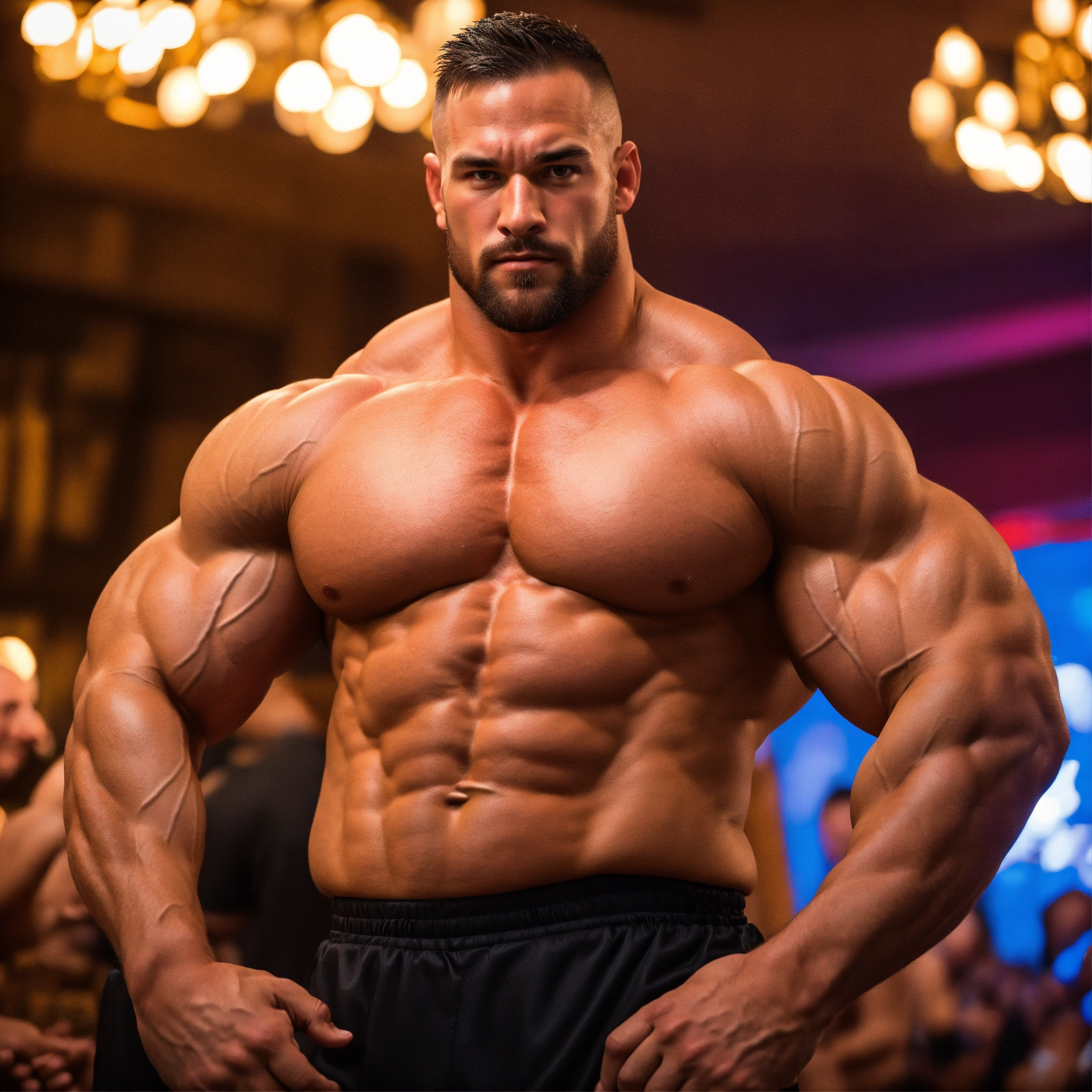 Lexica - 30-year-old man with big muscles, big bodybuilder, body like a ...