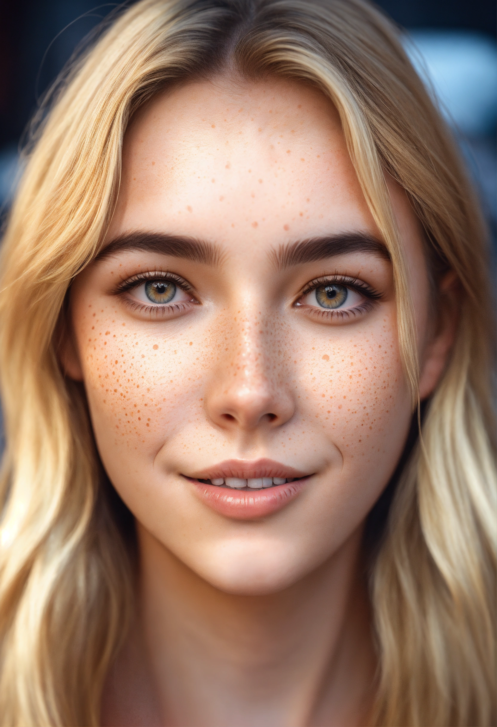 Lexica - A realistic face portrait of an 18 years old woman with brown ...